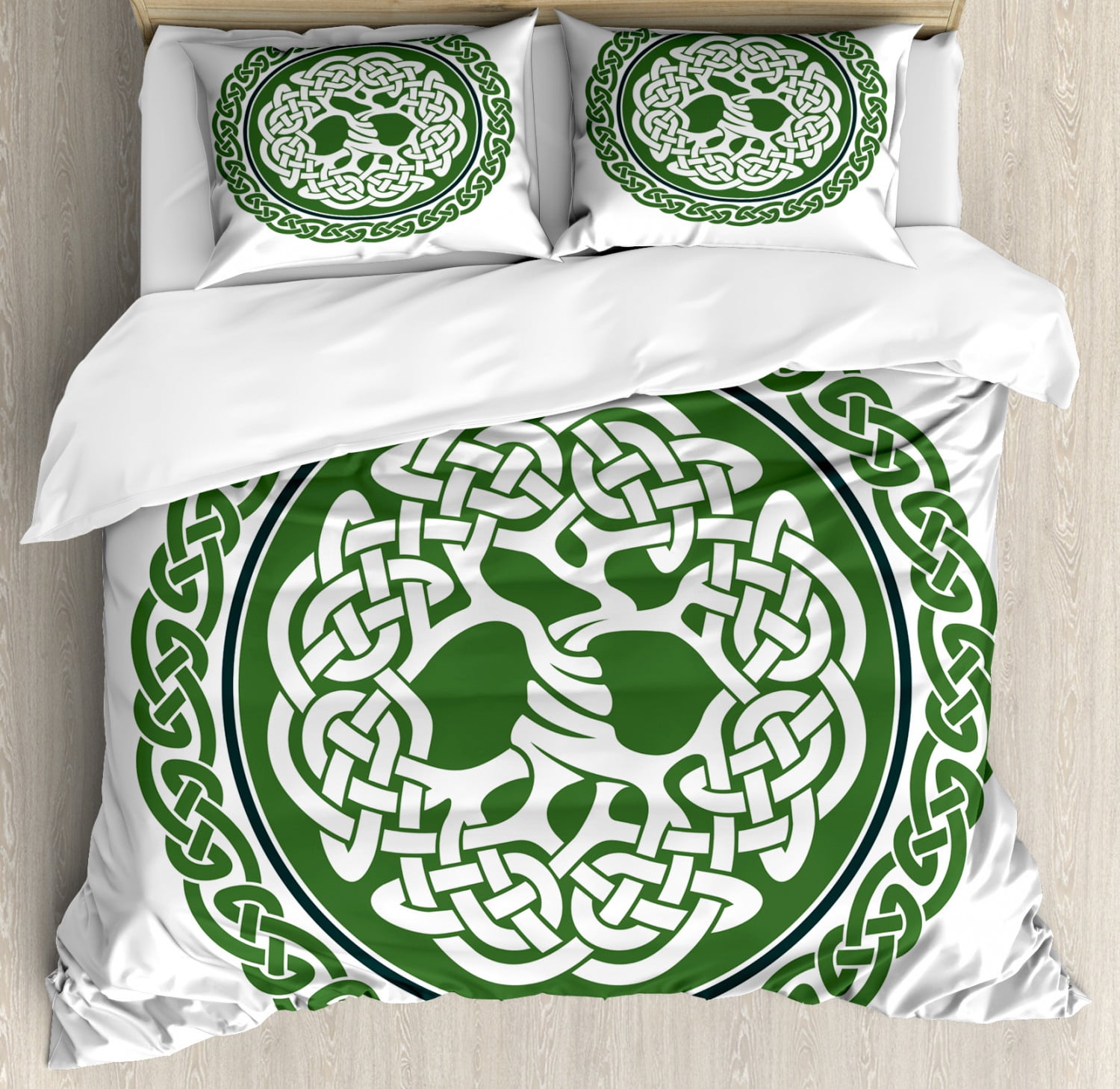 Celtic Queen Size Duvet Cover Set, Illustration of Celtic Tree of Life ...