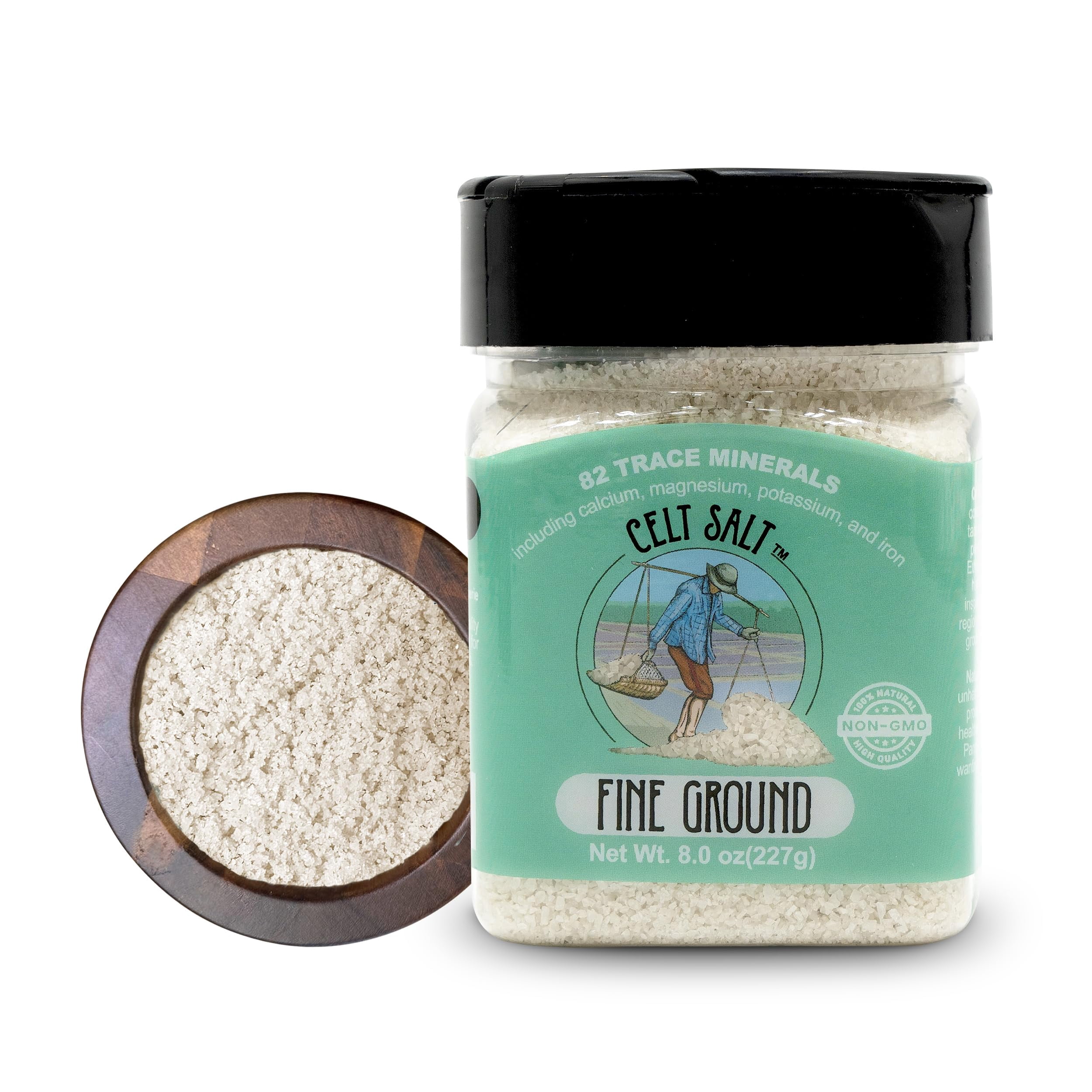 Celtic Salt Fine Ground, BCF26 Celt Salt By Organic & Unrefined, Gluten ...