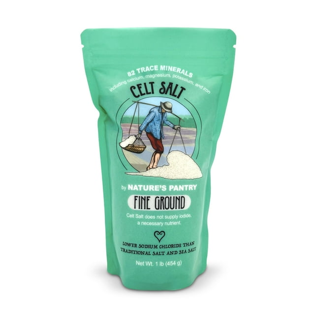 Celtic Salt Fine Ground, DPF11 Celt Salt By Natures Organic & Unrefined ...