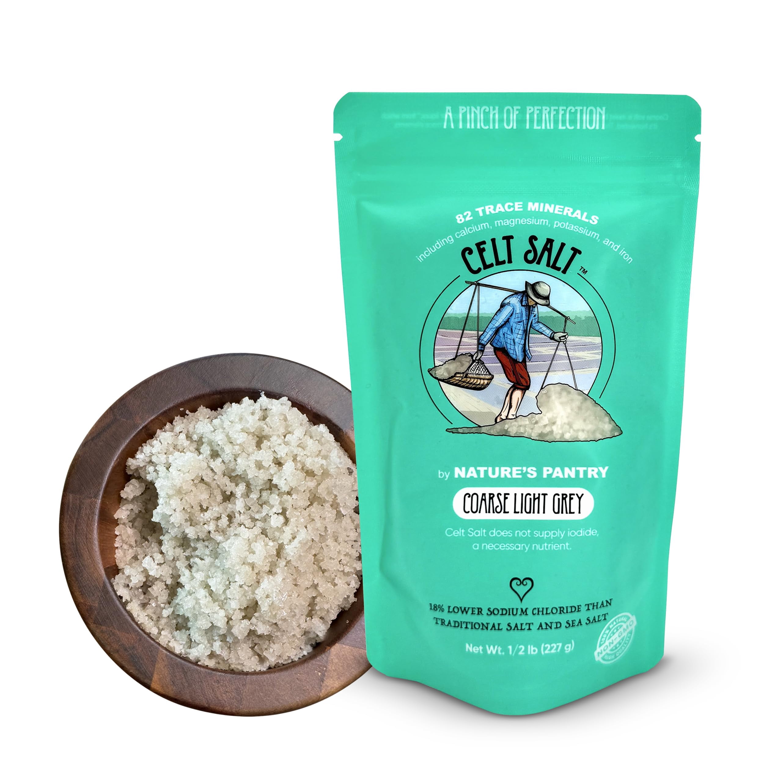 Celtic Salt Light Grey BCF26 Coarse, Celt Salt Pantry, 82+ Minerals ...