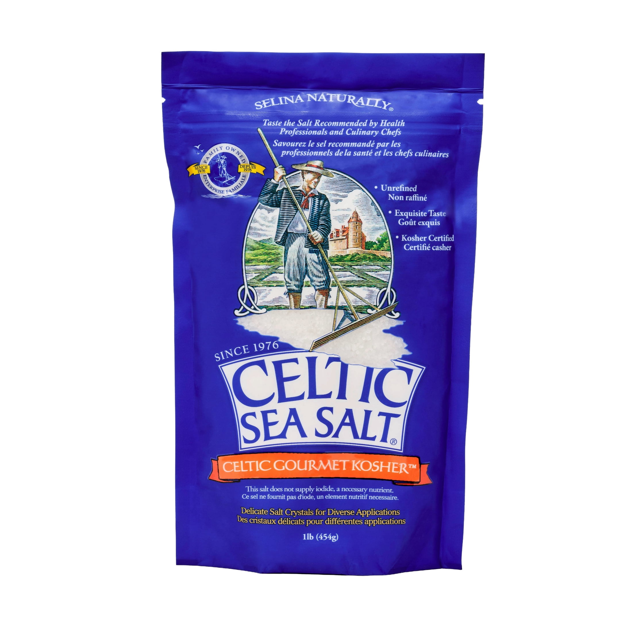 Celtic Sea Salt, Gourmet Kosher Sea Salt, 1 lb, Natural Sea Salt ...