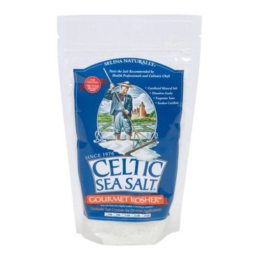 Celtic Specialty Kosher Fine Ground Sea Salt, Sustainably Harvested, 8 ...