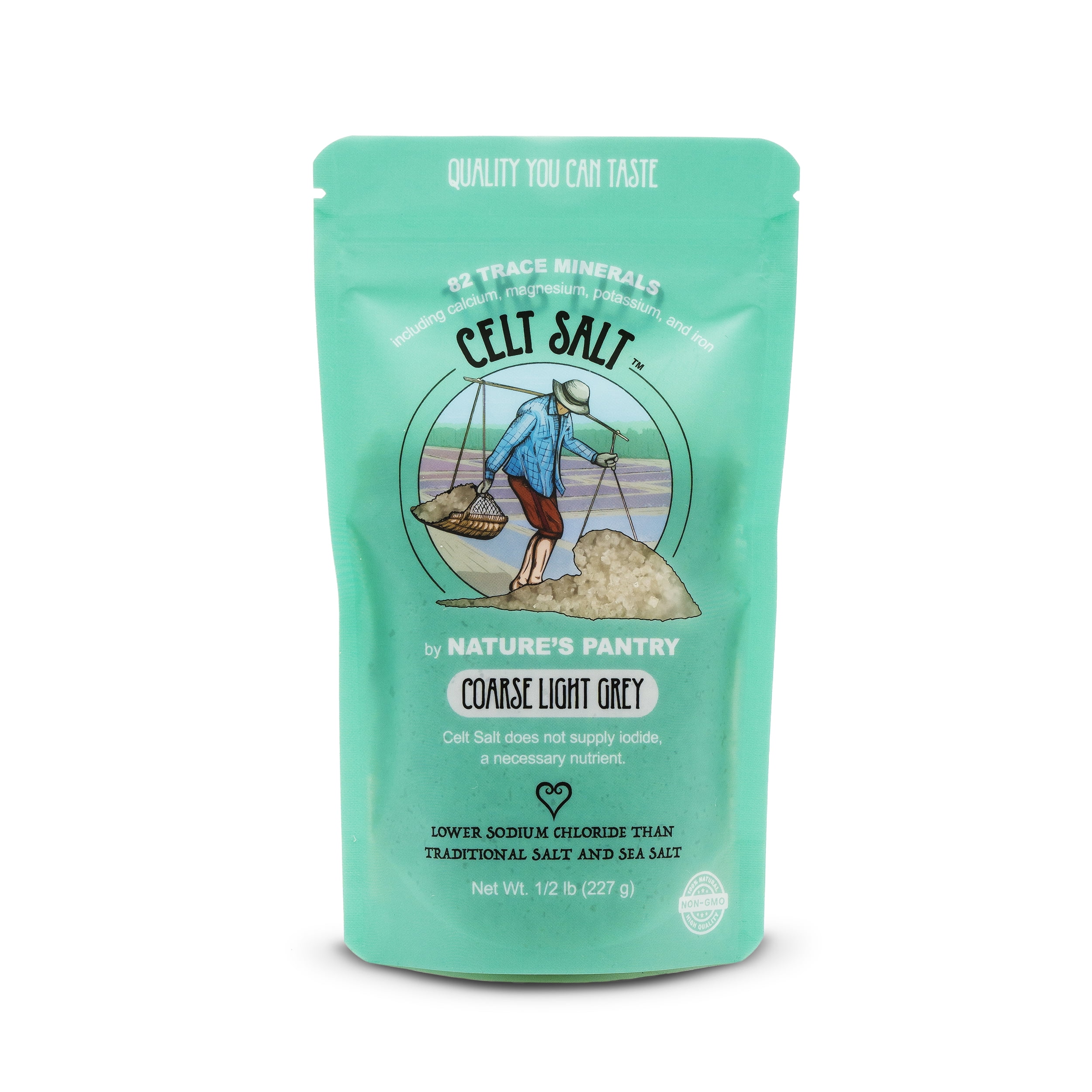 Celtic Sea Salt - Natures Pantry Coarse Light Grey Bag, 8oz, Kosher ...