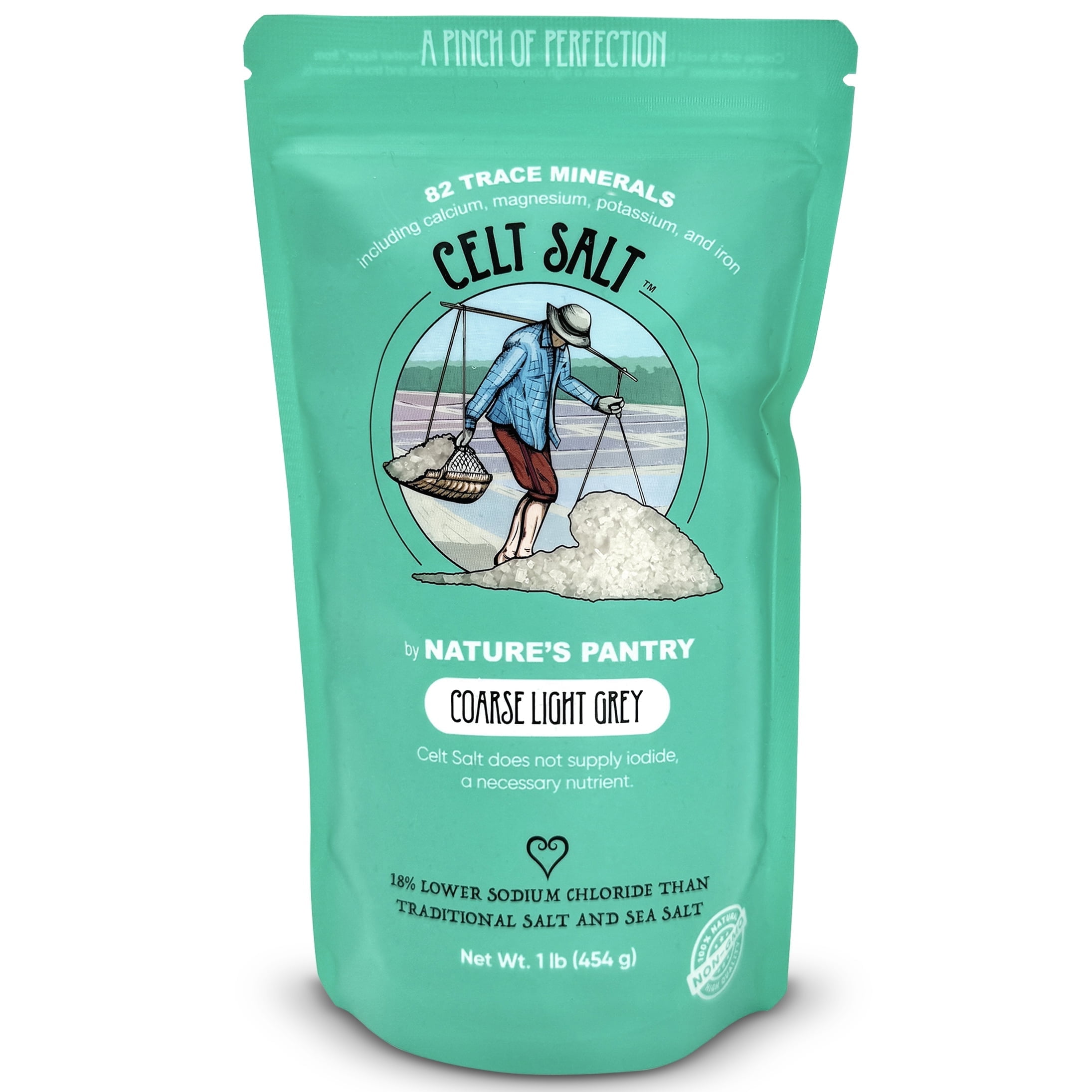 Natures Pantry Celtic Sea Salt Coarse Light Grey 1lb Salt for Steaks ...