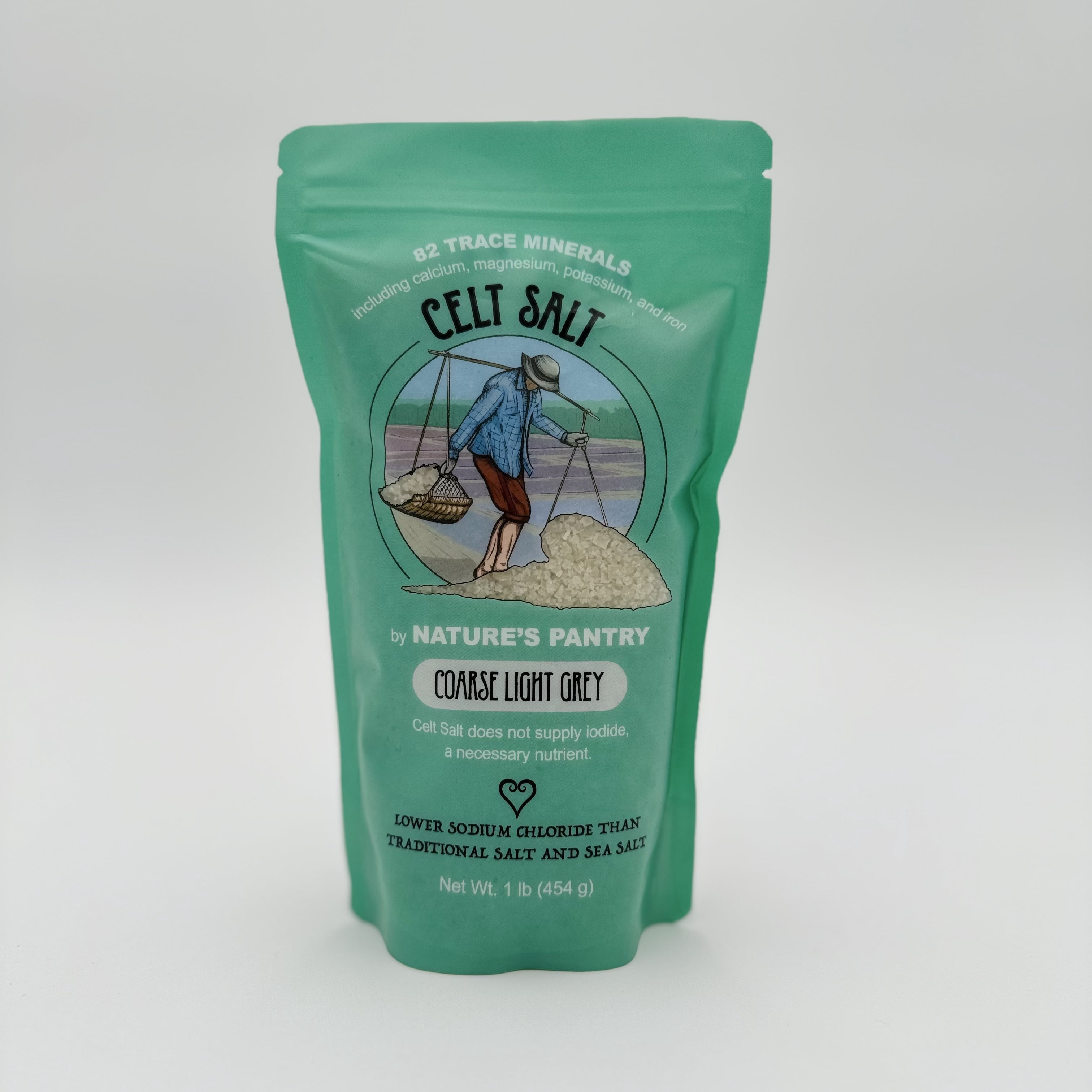 Celtic Sea Salt- Coarse Light Grey Bag 1lb (16oz) Celt Salt By Natures ...
