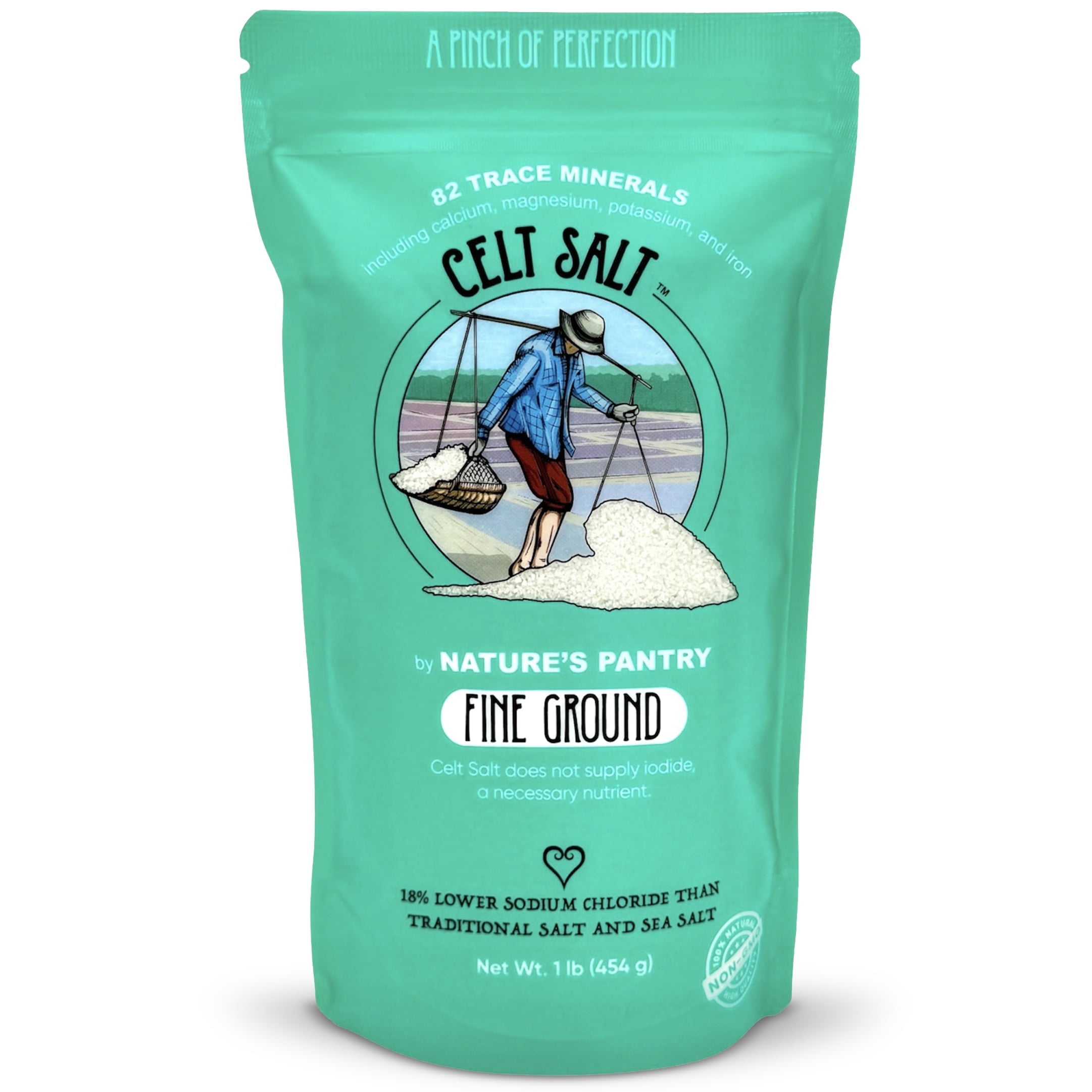 Celt Salt Celtic Sea Salt Fine Ground 1lb Ocean Mineral Seasoning ...