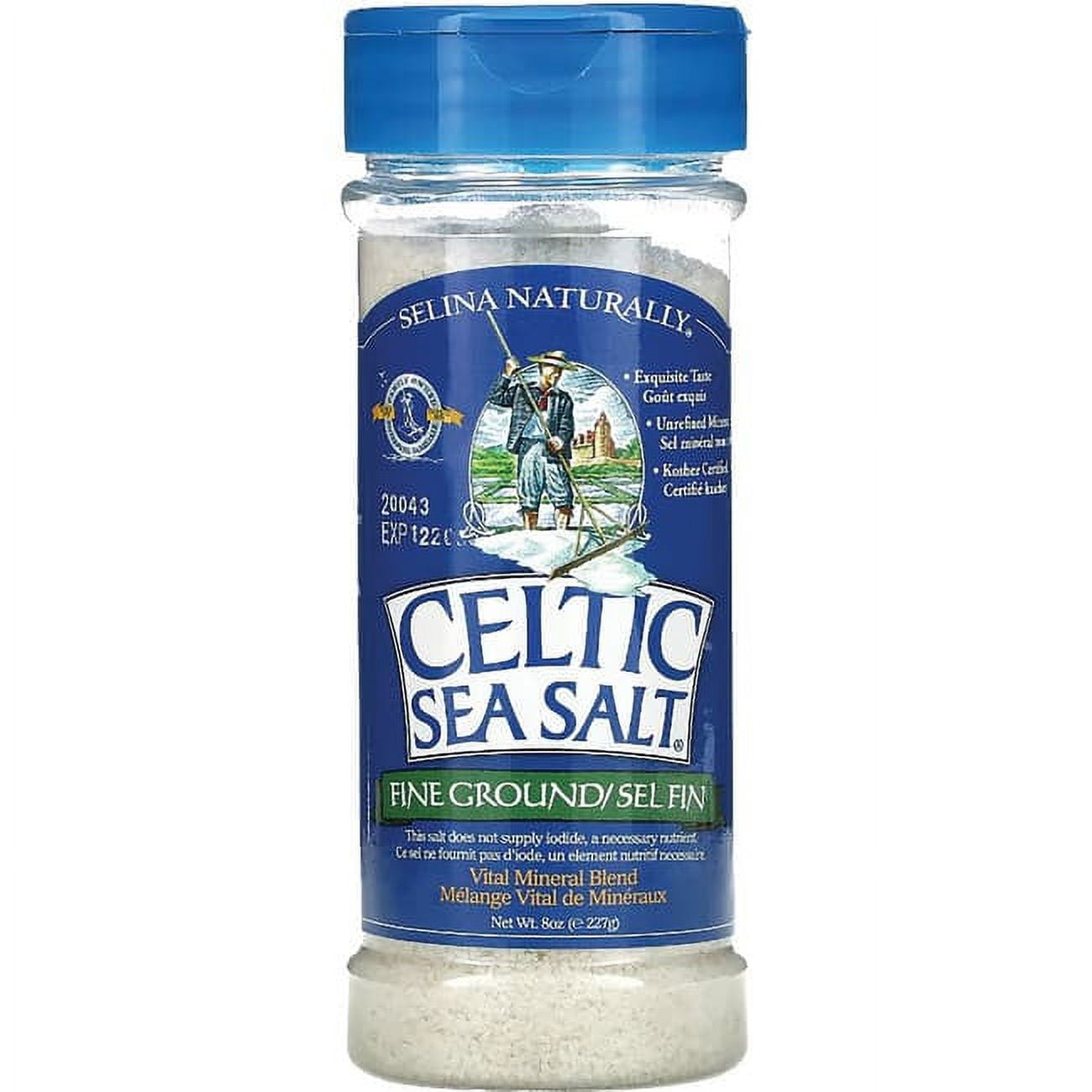 Celtic Sea Salt Fine Ground All-Purpose Salt, 8 oz Versatile Shakers ...