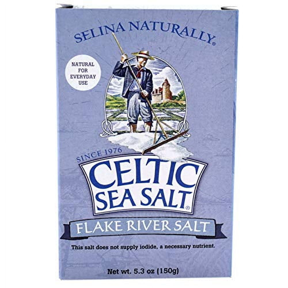 Celtic Sea Salt Flake Salt 5.3 Oz (150 G), Natural, Handcrafted ...