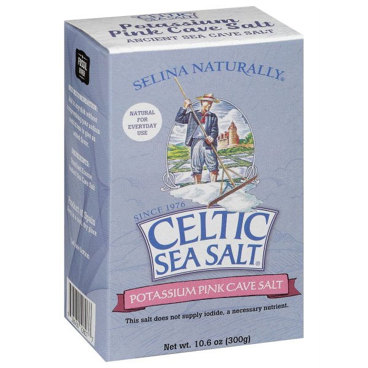 Selina Naturally Celtic Pink Potassium Cave Sea Salt, 10.6 Oz - Extra ...