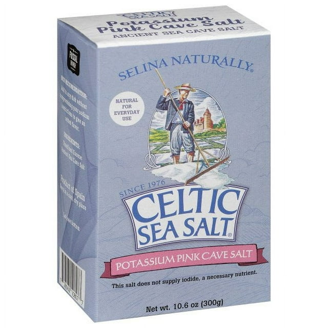 Selina Naturally Celtic Pink Potassium Cave Sea Salt, 10.6 Oz - Extra ...