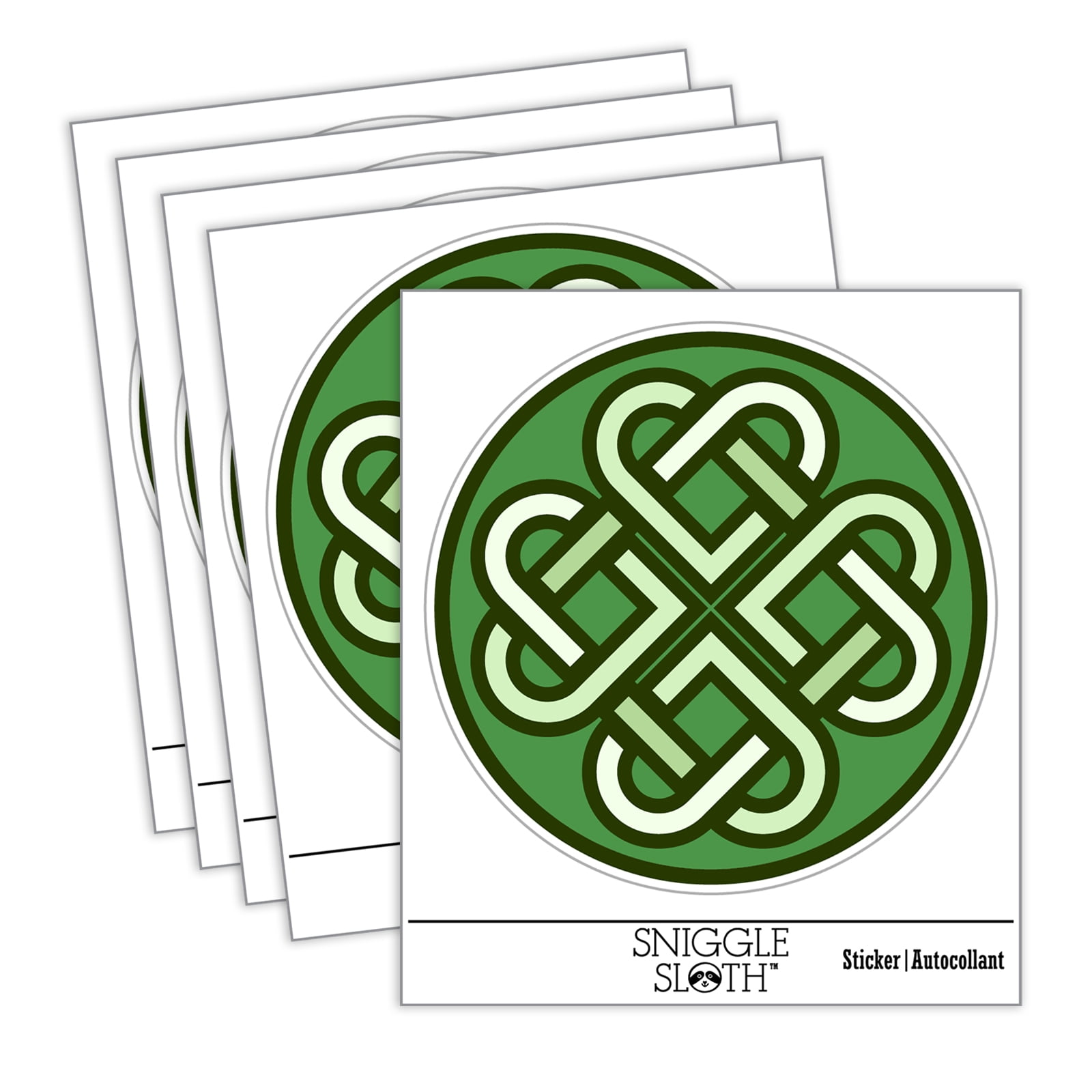 Celtic Shamrock Knot Outline Car Window Bumper Water Bottle Phone ...