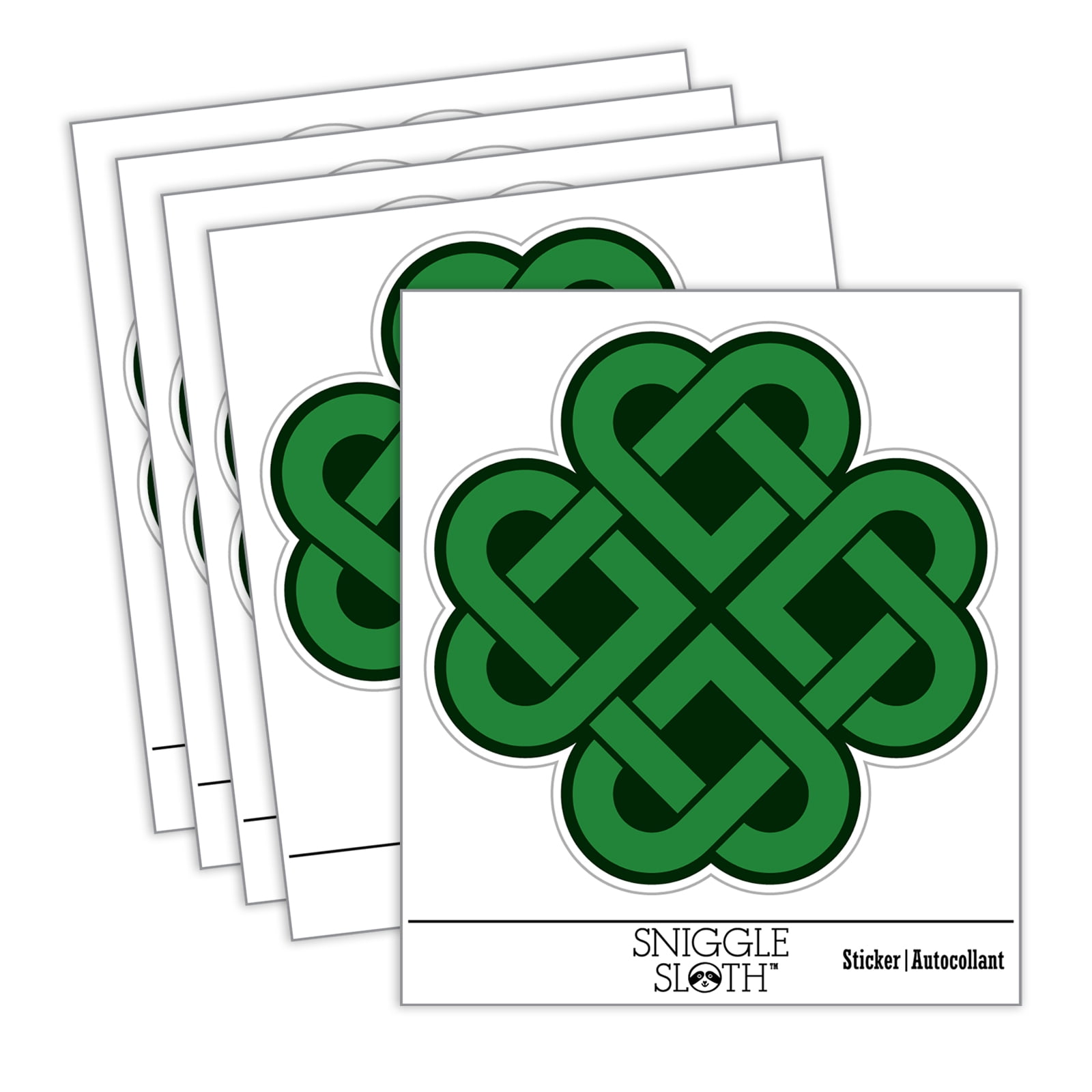 Celtic Shamrock Knot Silhouette Car Window Bumper Water Bottle Phone ...