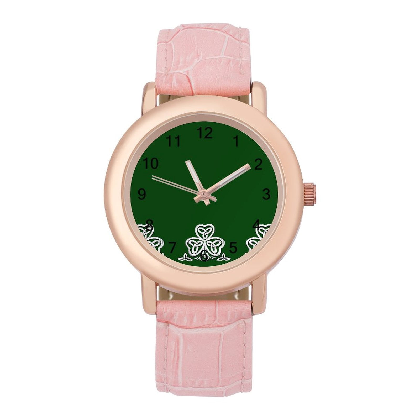 Celtic Shamrock Women's Leather Strap Watch Elegant Leather Ladies ...