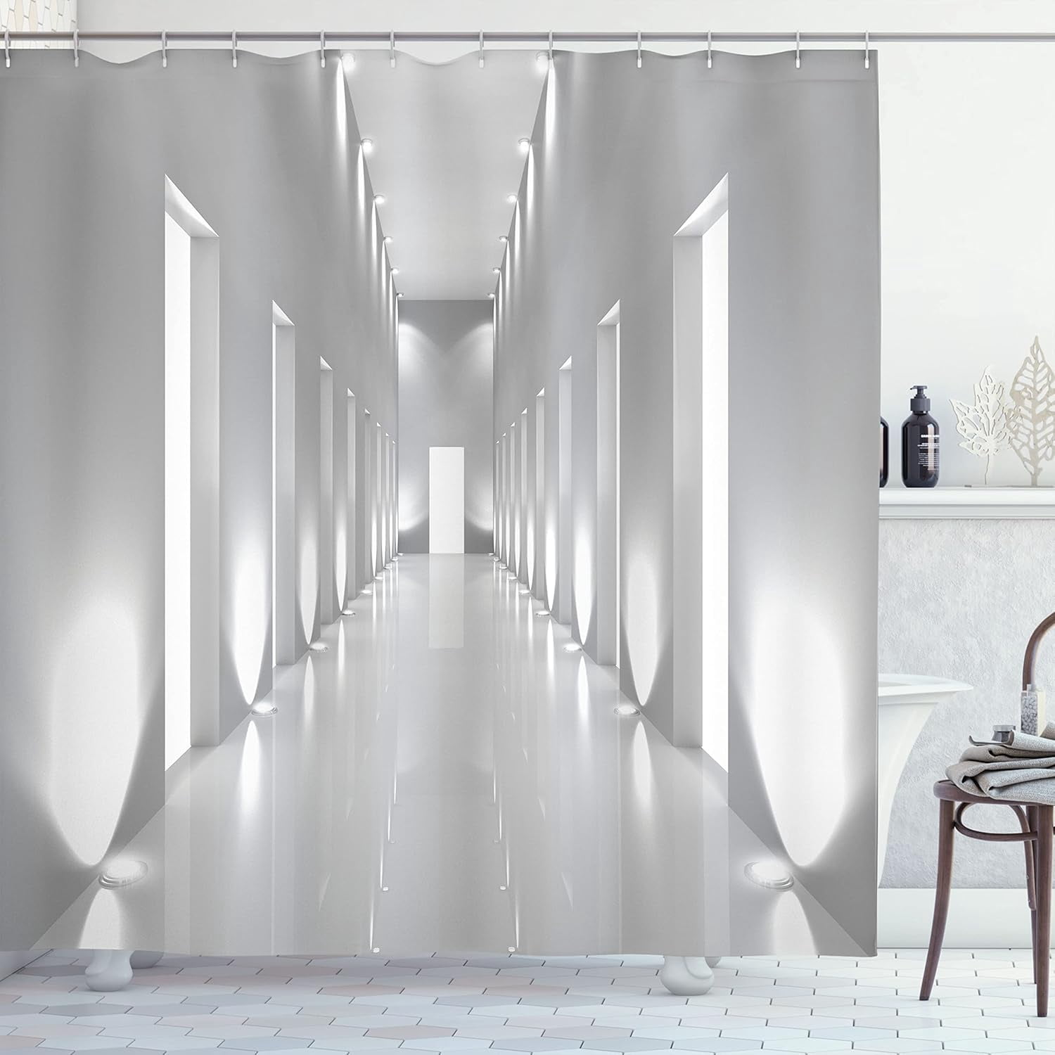 Celtic Shower Curtain, Digital Large Celtic Knots Pattern in Vintage ...