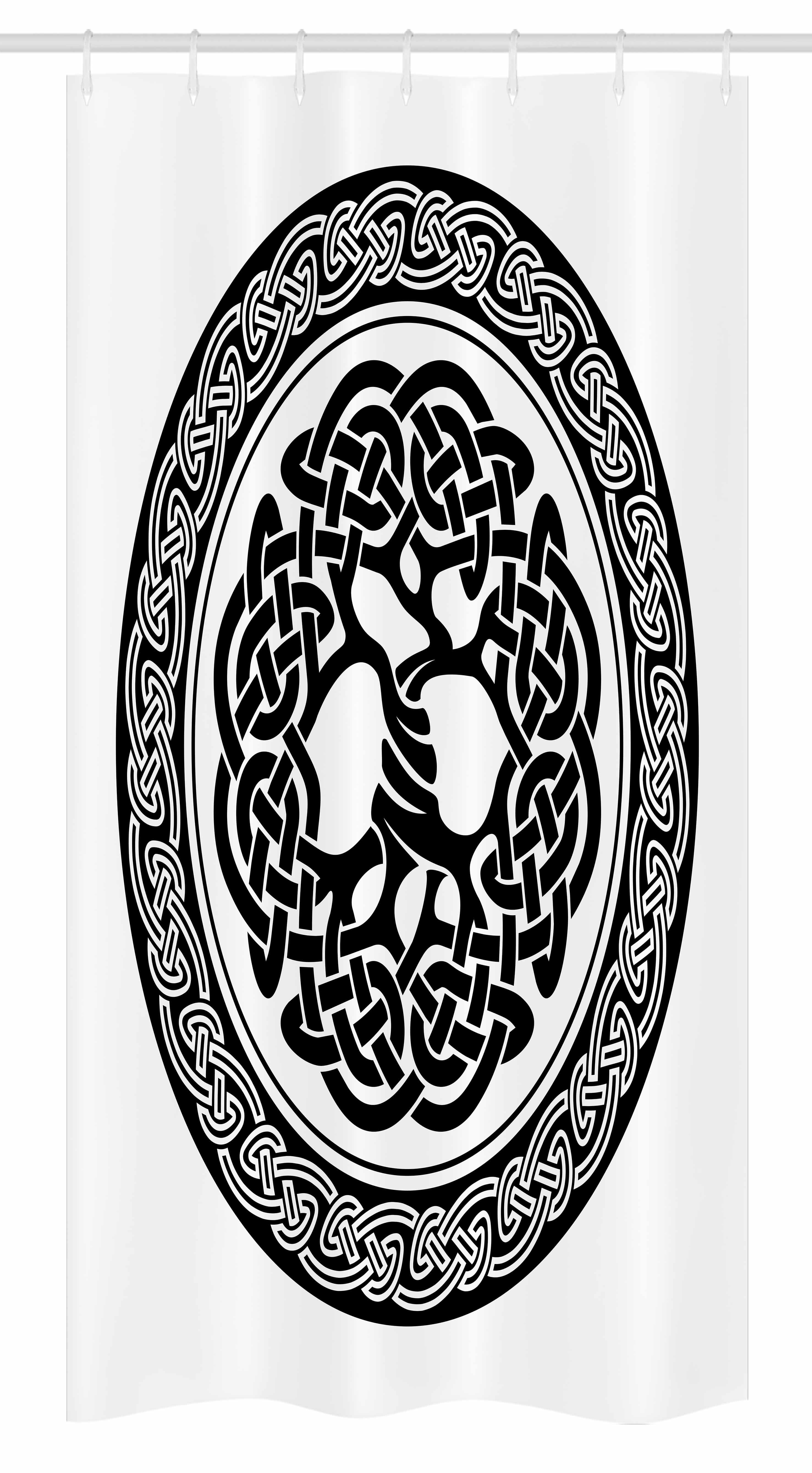 Celtic Stall Shower Curtain, Native Celtic Tree of Life Figure Ireland ...