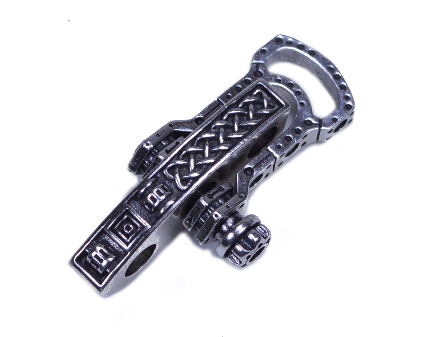 Celtic Style Adjustable Paracord Metal Shackles - Silver 5 Pack ...