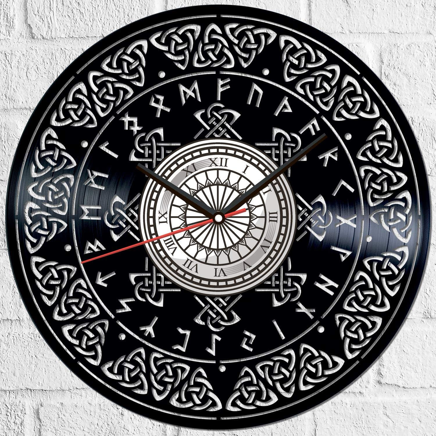 Celtic Symbol Vinyl Record Wall Clock Retro style Wall clock Silent ...