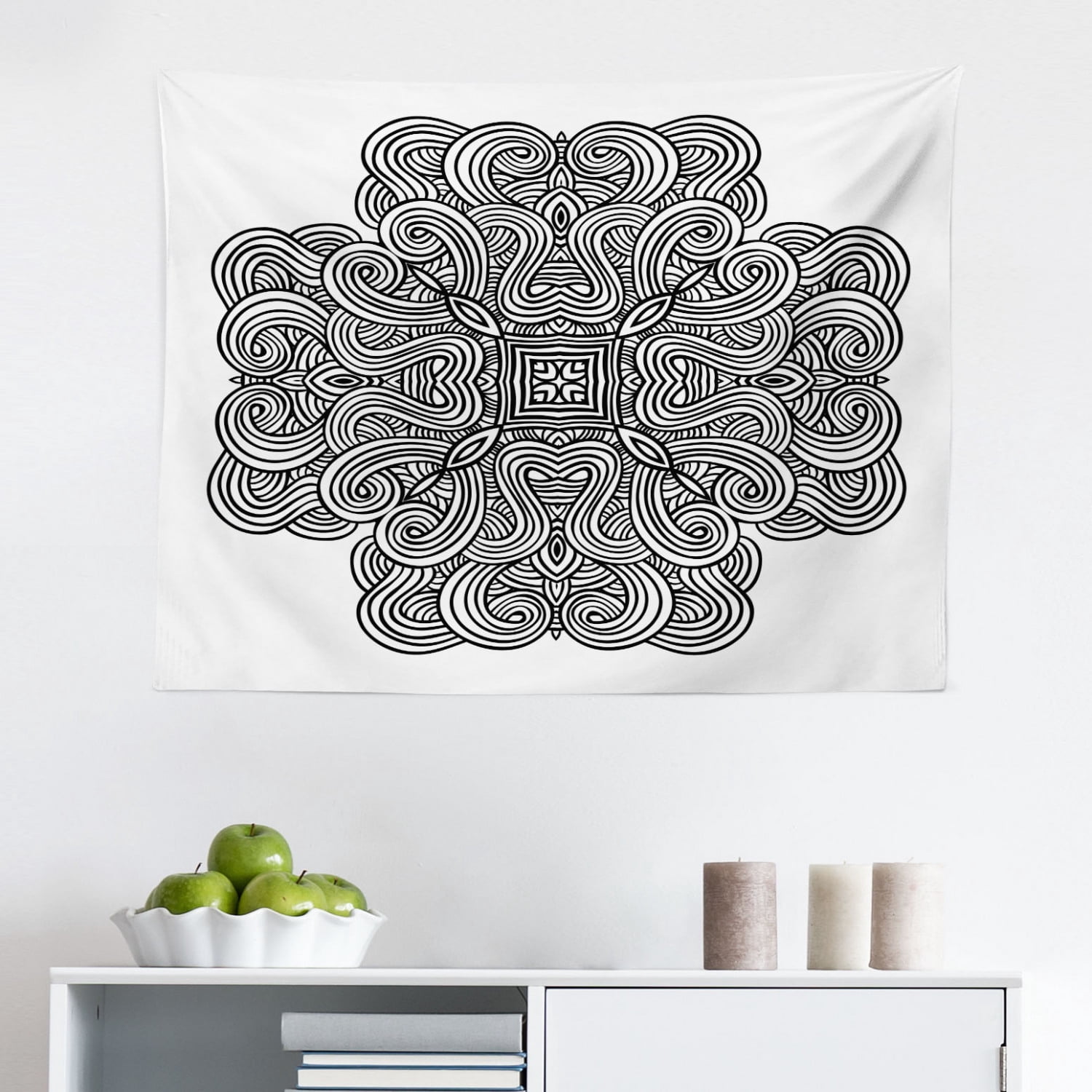 Celtic Tapestry, Royal Old Celtic Knot Pattern with Curled Lace Leaf ...
