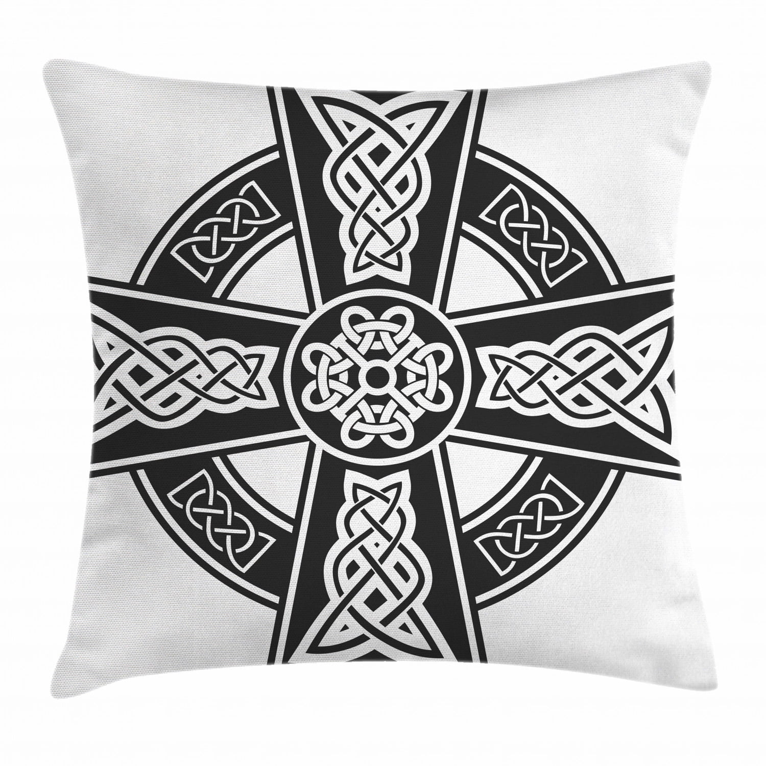 Celtic Throw Pillow Cushion Cover, Traditional Spiritual Culture Symbol ...