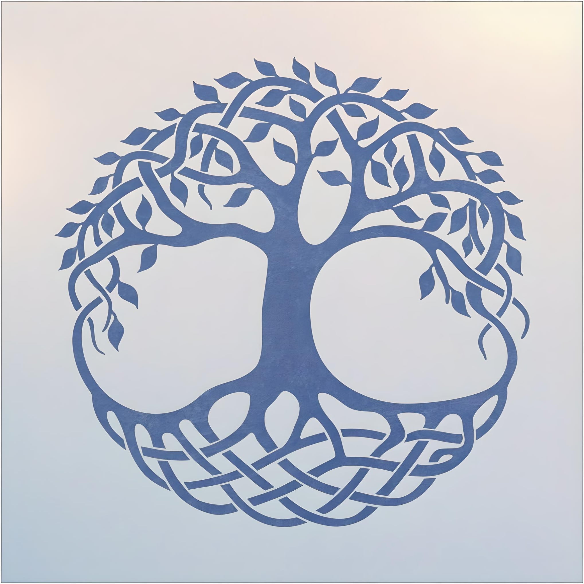 Celtic Tree of Life 2 Stencil - 9.7" x 9.7" Yggdrasil - Reusable Mylar ...