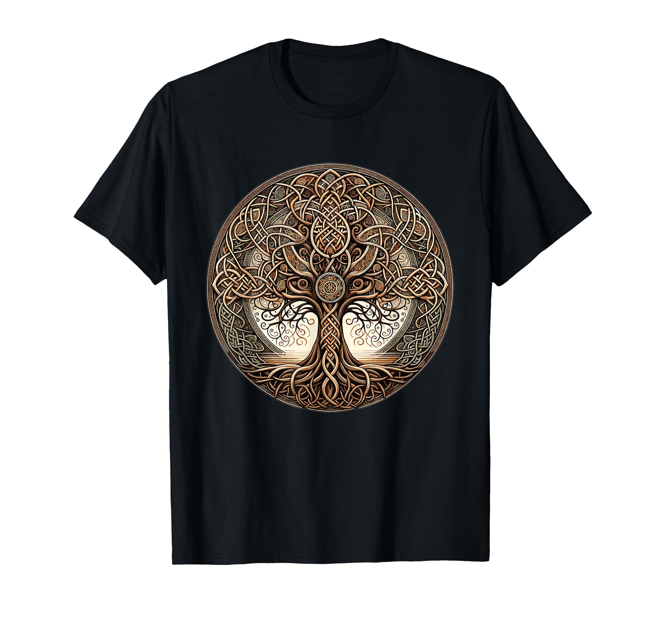 Celtic 'Tree Of Life' Roundel s Celtic Knot Designs T-Shirt-3XL ...