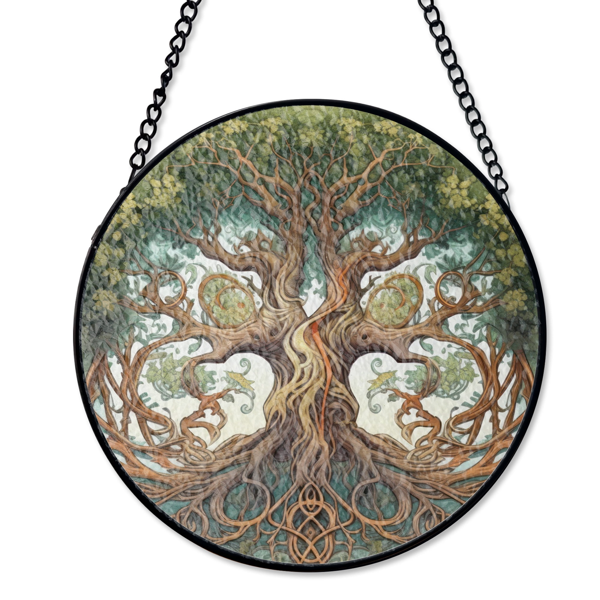 Celtic Tree Of Life Suncatcher Stained Glass Spiritual Home Decor ...