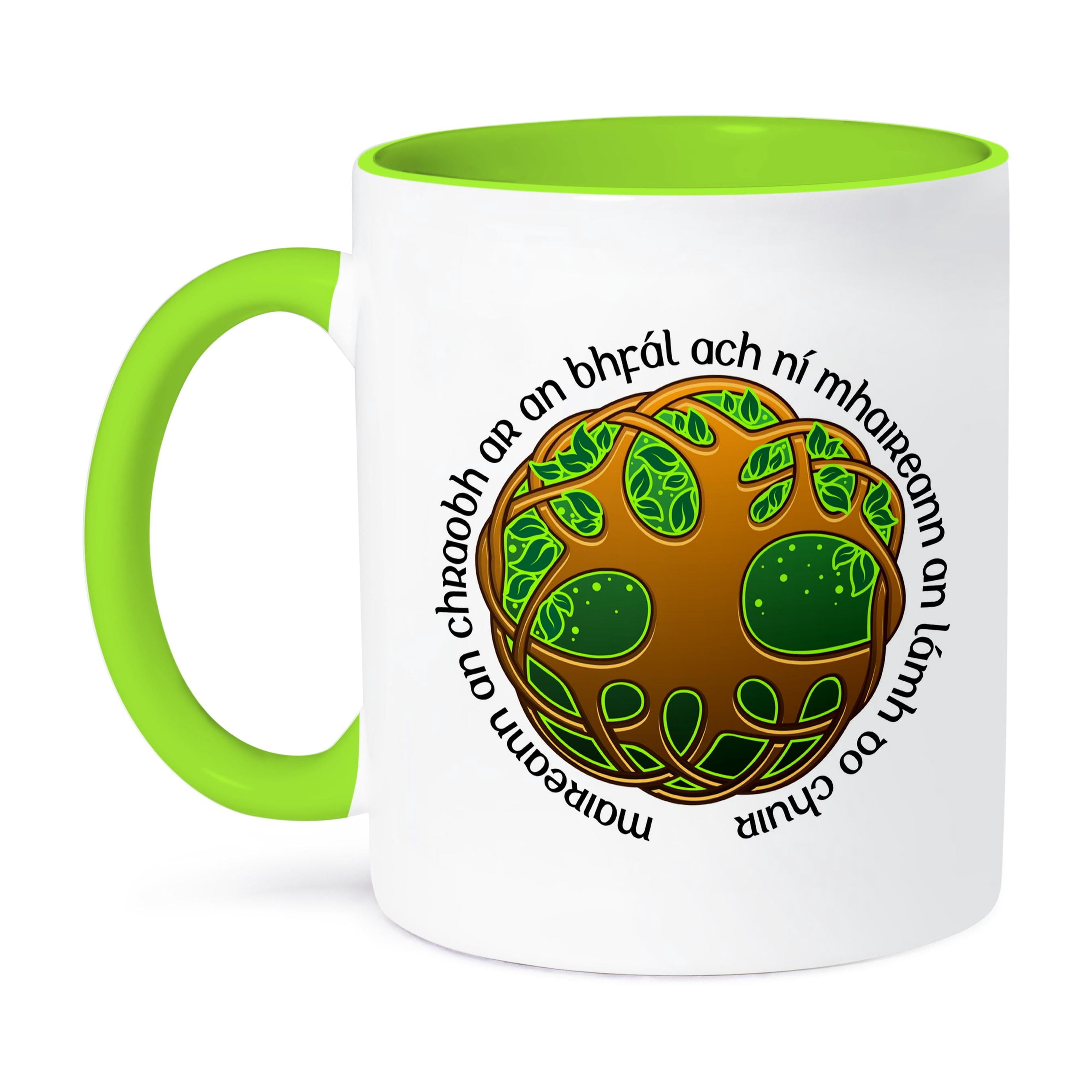 3dRose, Celtic Tree Of Life With Famous Old Irish Saying, 11oz Two-Tone ...
