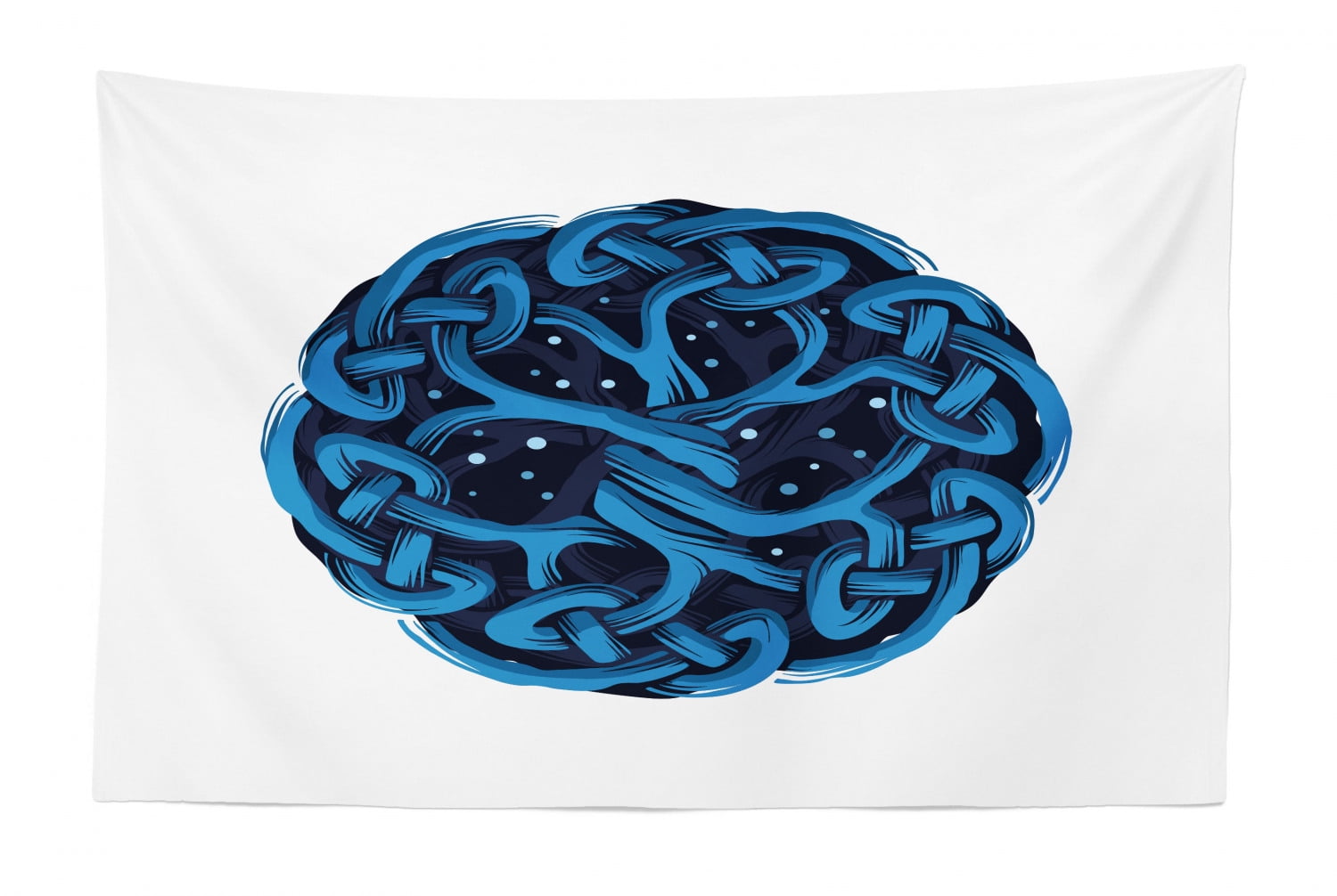 Celtic Tree Tapestry, Plain Background with Irish Folklore Elements of ...