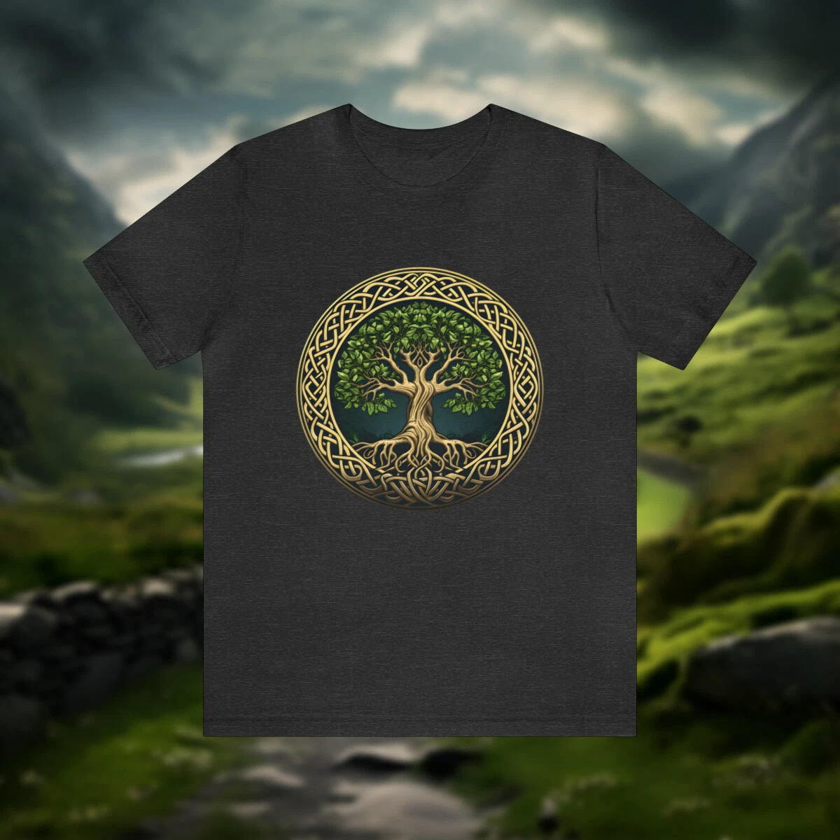 Celtic Tree of Life Tee Design: Symbolic Nature Shirt for Celtic Lovers ...