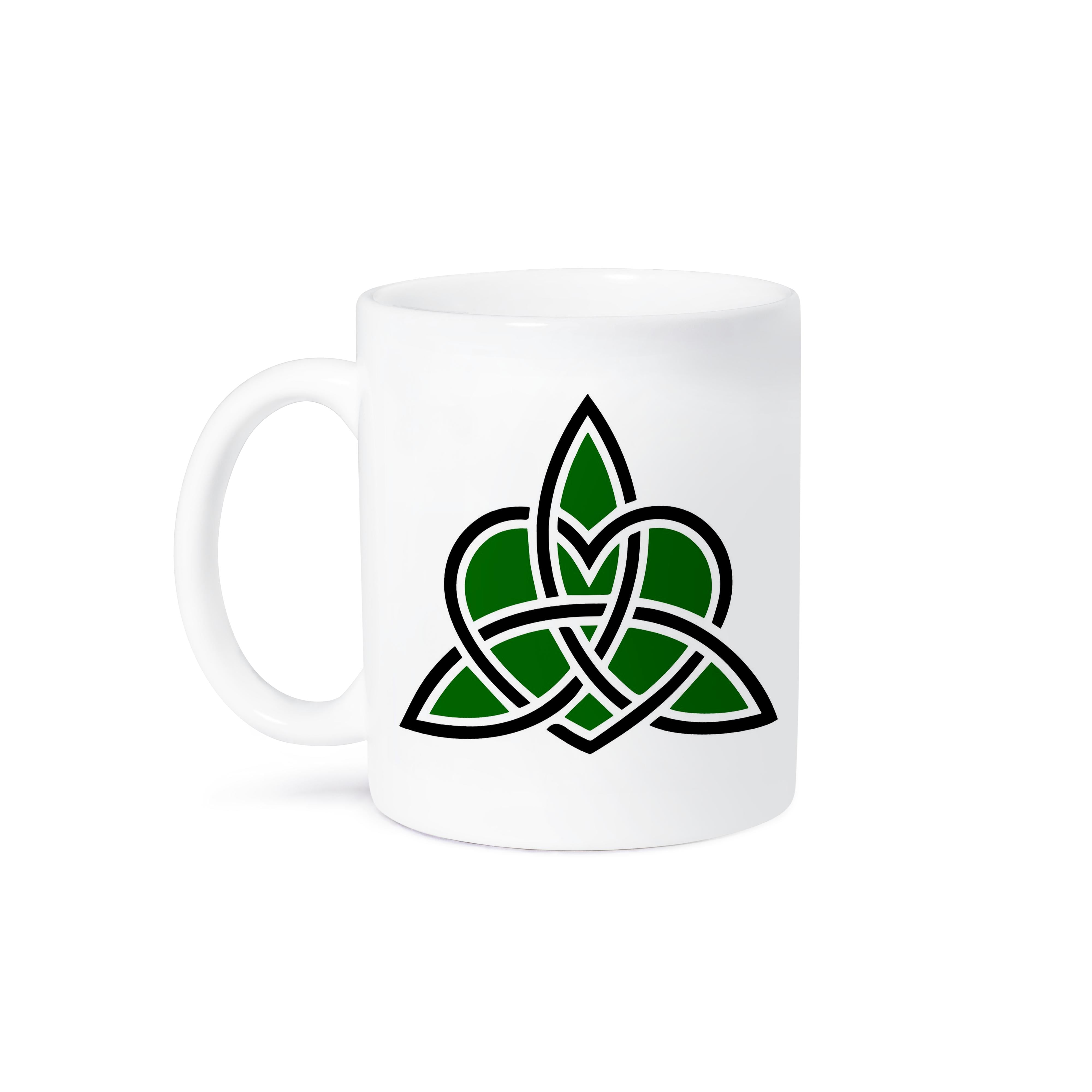 3dRose, Celtic Valknut Trinity Knot With Interwoven Heart, 15oz Mug ...