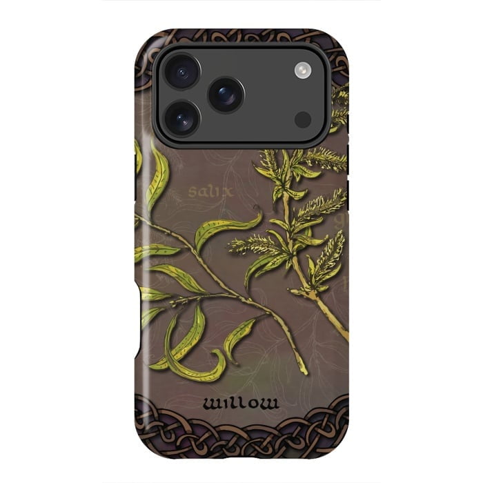 Celtic Willow Symbolic Nature Celtic Art Design Case for iPhone 17 to ...