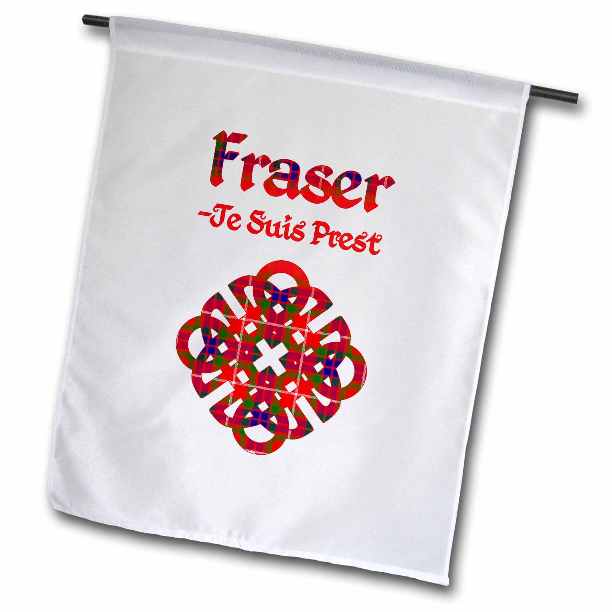 3dRose, Celtic knot in the tartan colors for the Fraser Clan and family ...