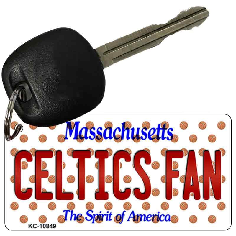 Celtics Fan Massachusetts State License Plate Tag Key Chain KC-10849 3 ...