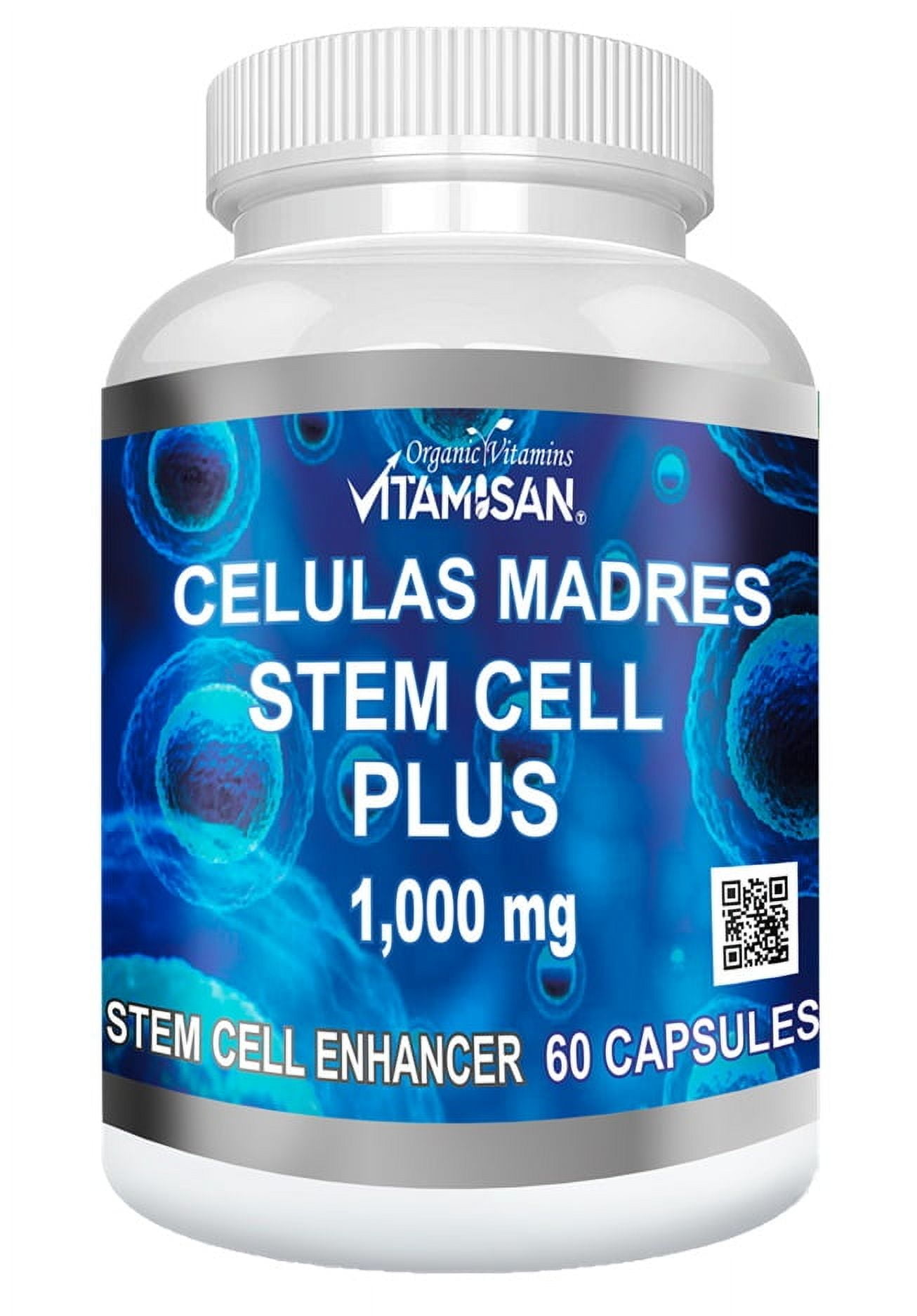 Vitamisan Celulas Madres Stem Cell Pills, AFA Blue-Green Algae 1000 mg, 60 Capsules - Walmart.com