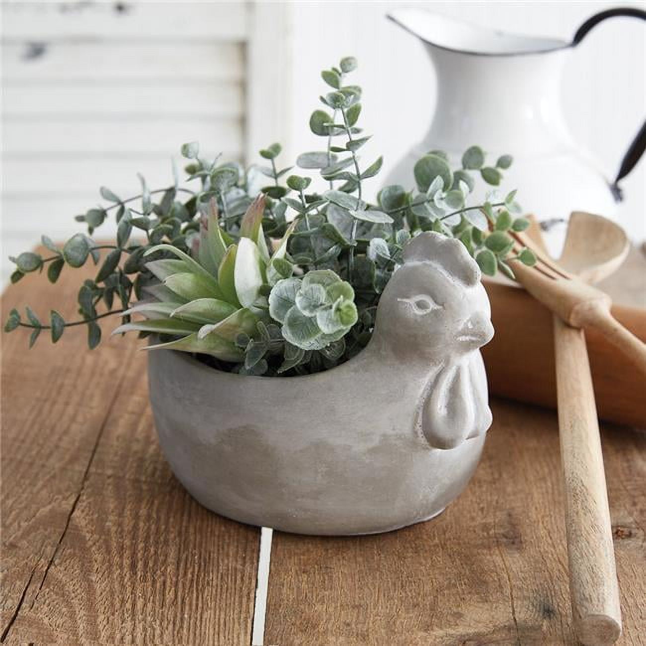 Cement Chicken Pot - Walmart.com