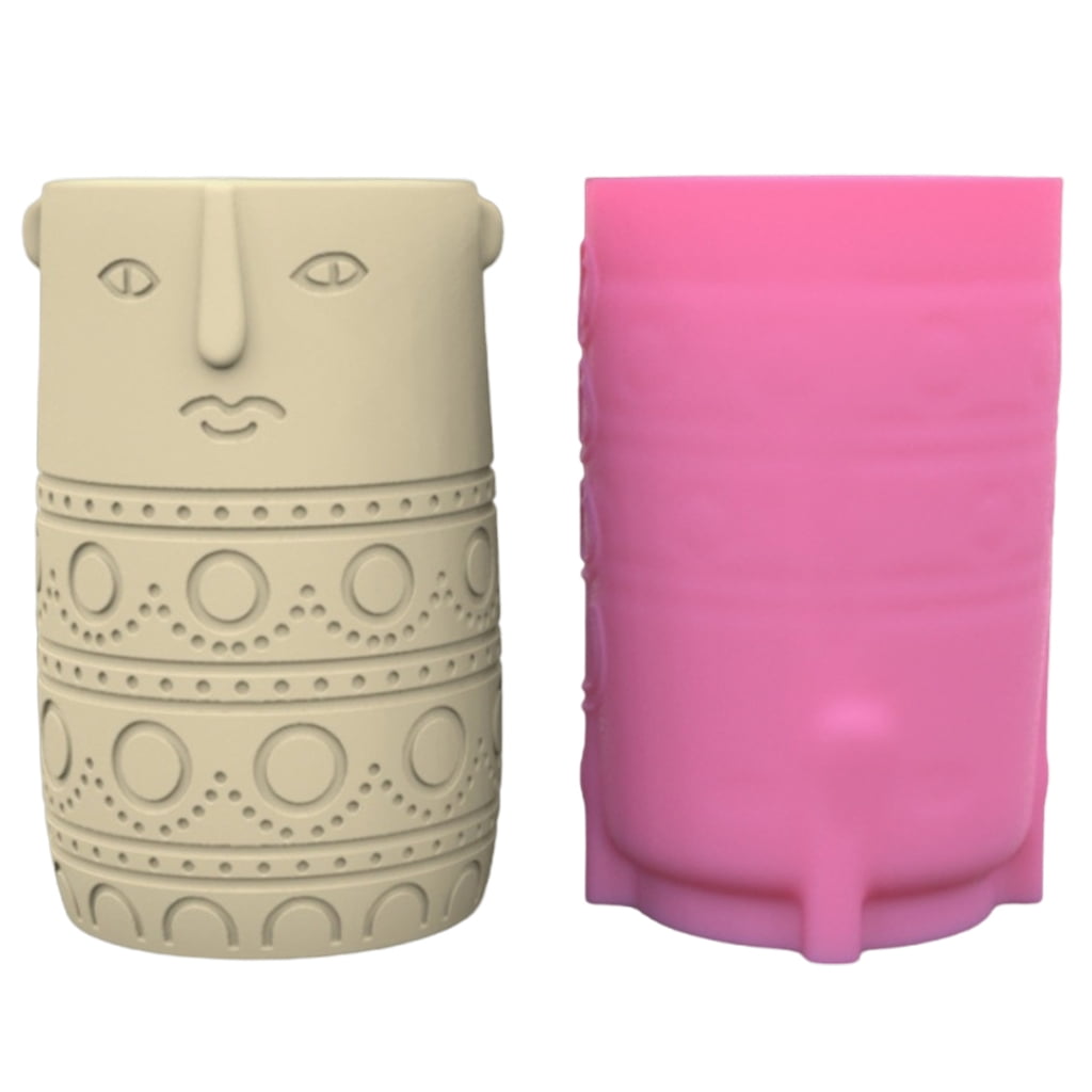 Cement Flower Pots Cartoon Silicone Mold for Cement Pots Perfect for ...