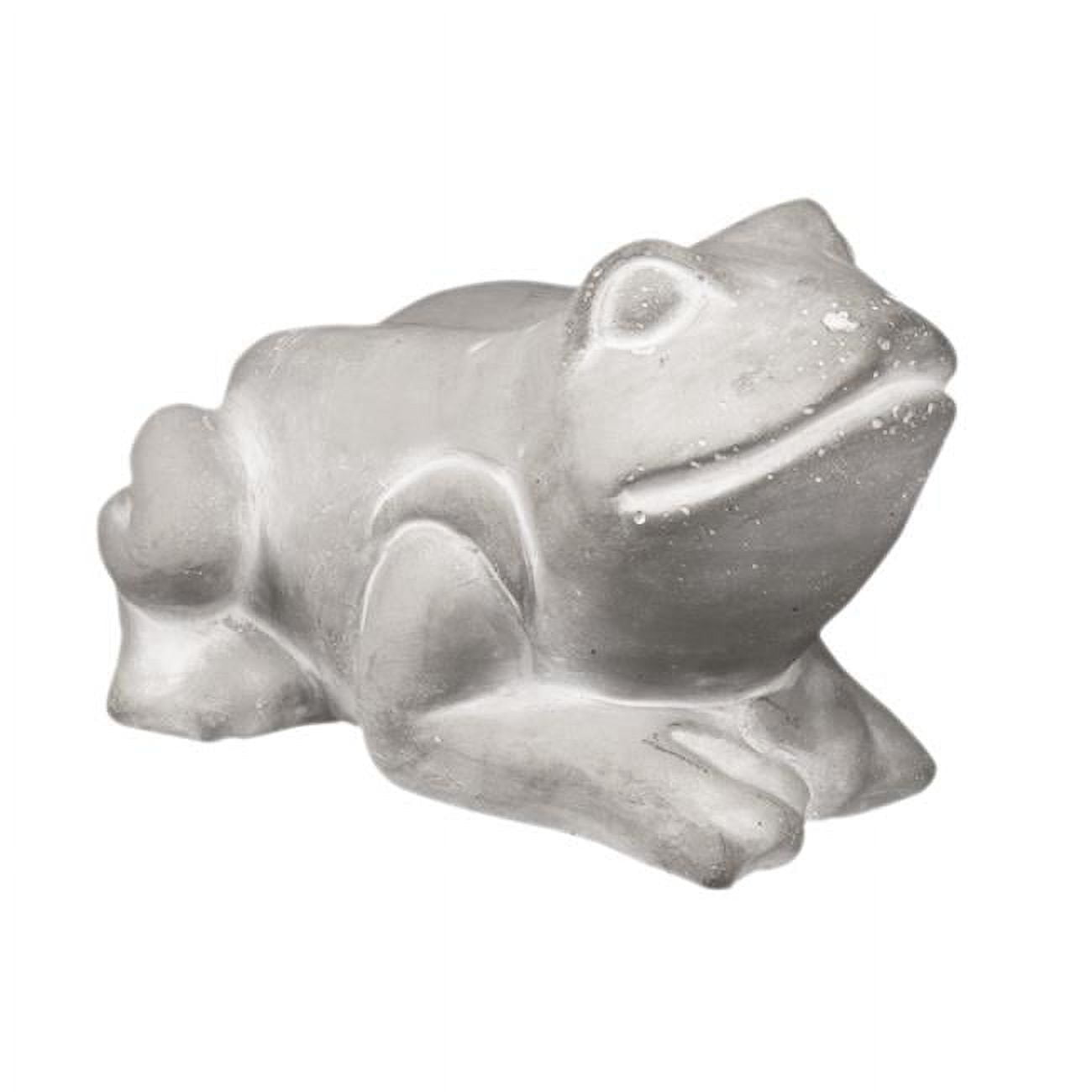 Cement Frog Statue in Resting Position Washed, Gray - Walmart.com