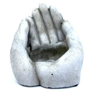 Cement Hands Planter Pot - Indoor/Outdoor Flower Succulant Pot 5 ...