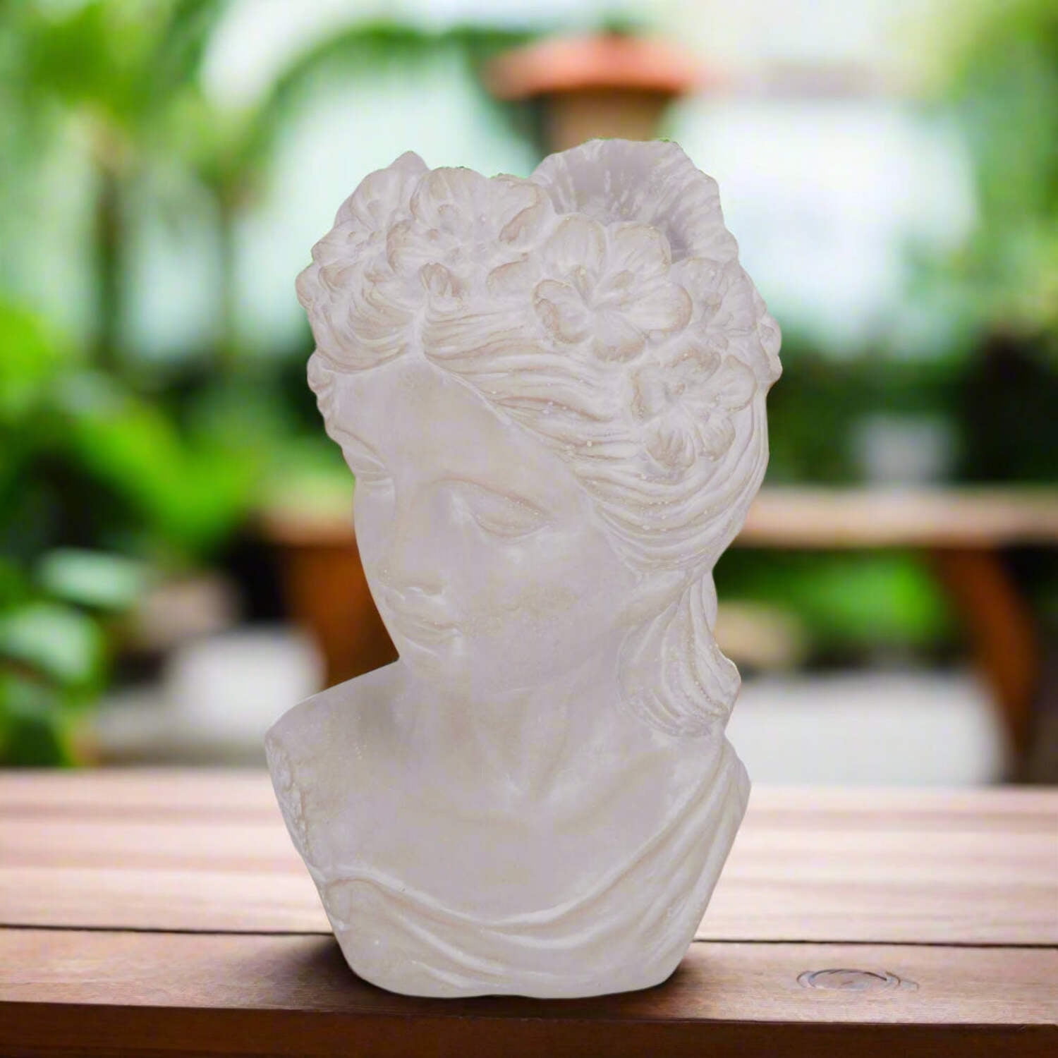 Braelyn Cement Lady Pot - Walmart.com