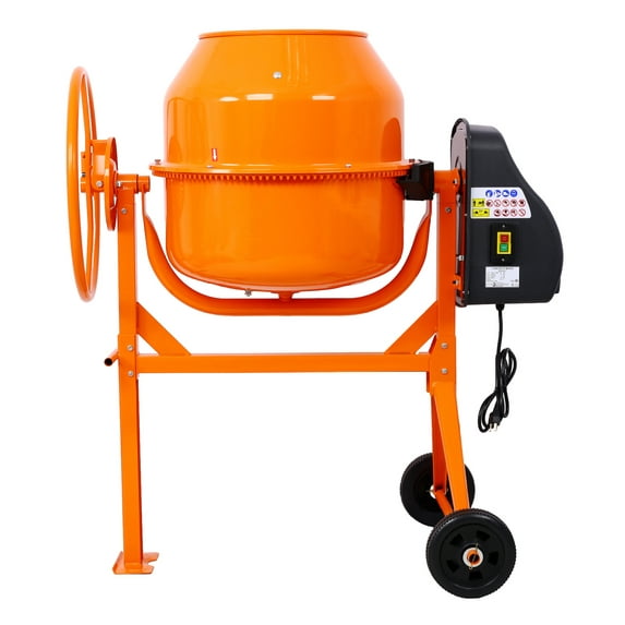 Cement Mixer 5 Cu Ft Electric Concrete Mixer Machine - 650W Motor ...