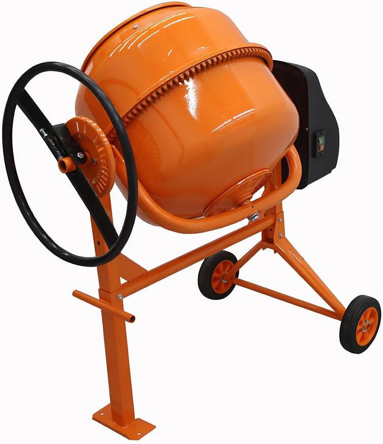Cement Mixer Concrete Mortar Steel Drum 360° Rotation with Wheels 140L ...