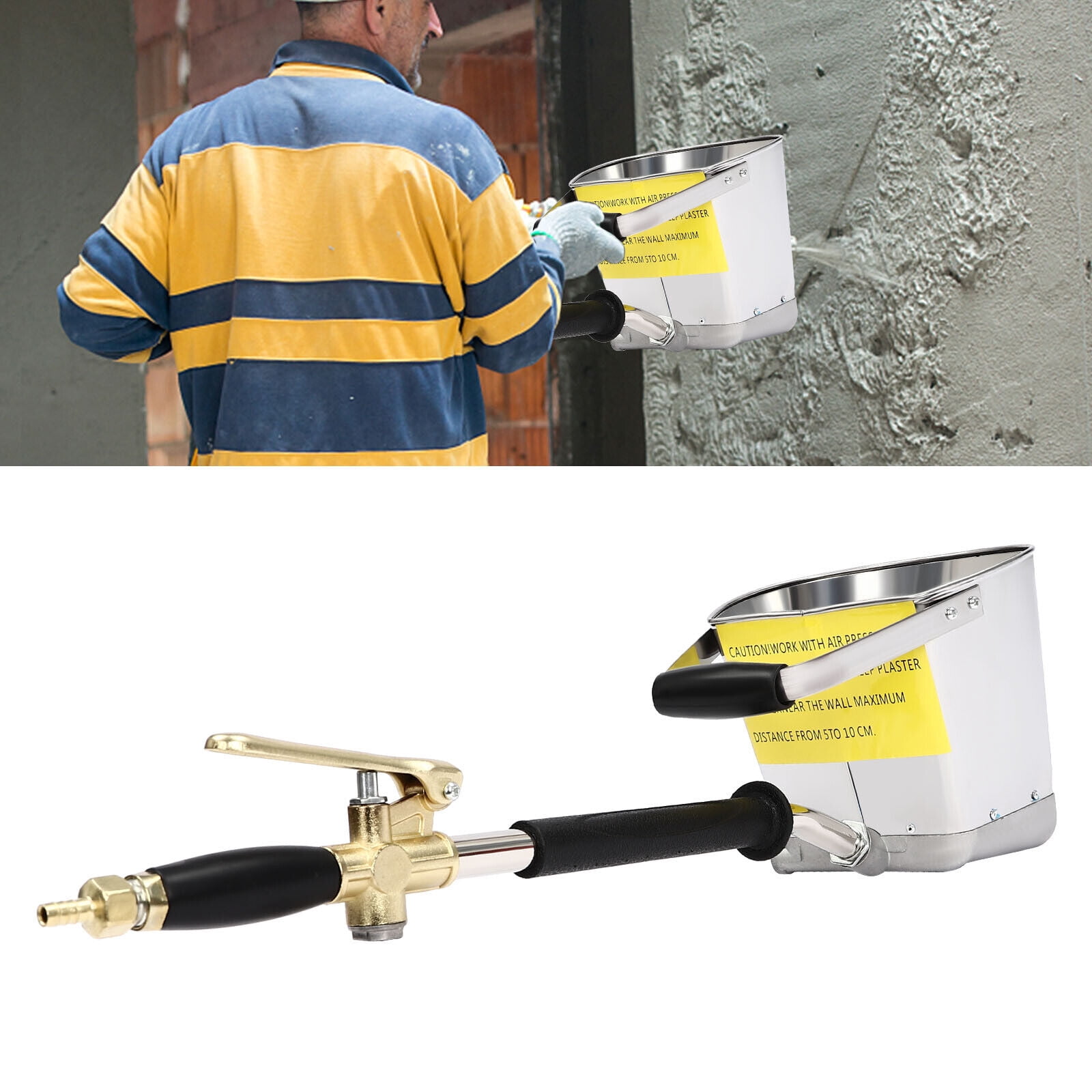 Cement Mortar Spray Gun, Black - Walmart.com