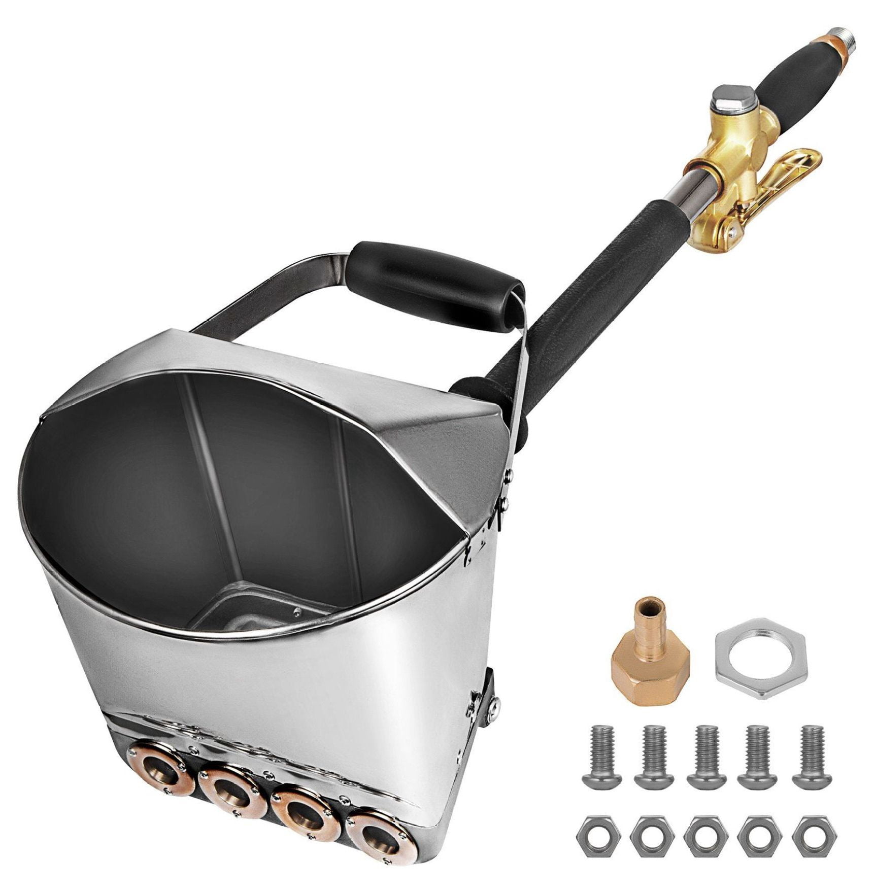 Cement Mortar Sprayer 4 Jet Gun, Pneumatic Stucco Sprayer for Concrete ...