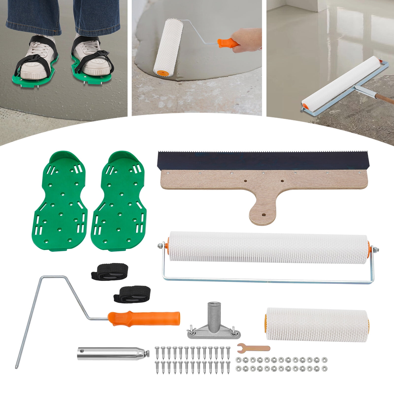 Cement Self-Levelling Tool Epoxy Floor Paint Roller Remove Bubbles ...