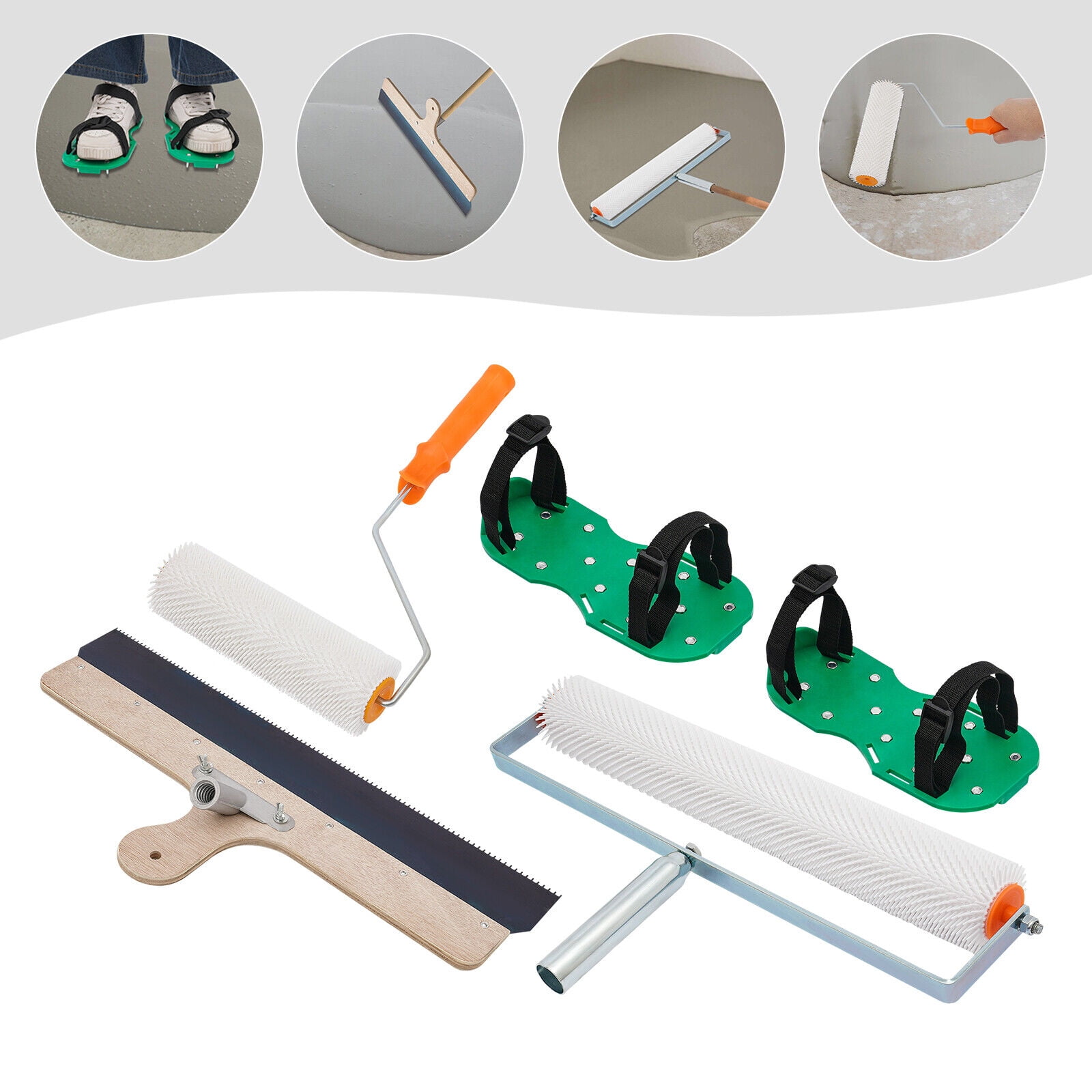 Cement Self-Levelling Tool Epoxy Floor Paint Roller Remove Bubbles ...