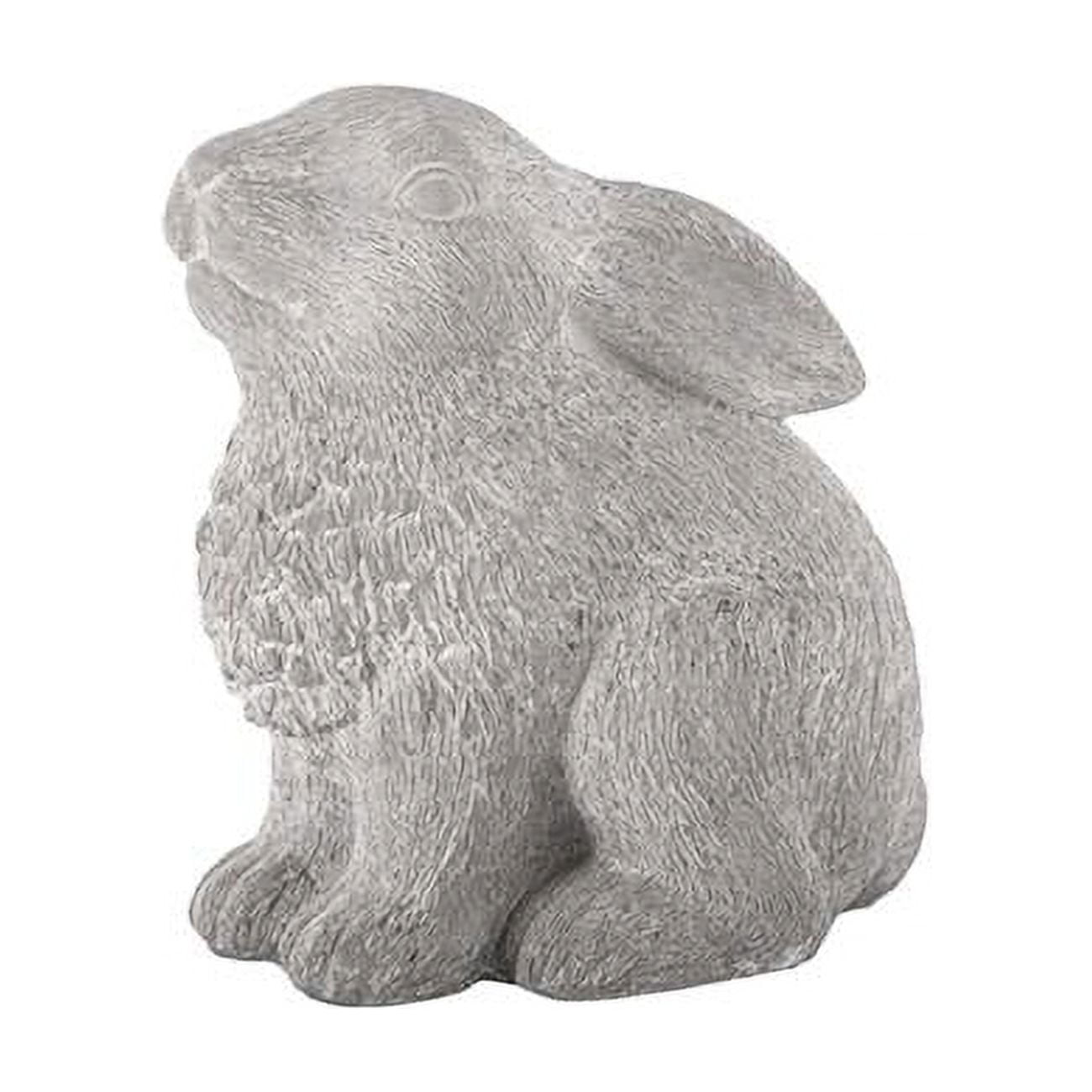 Cement Sitting Bunny Figurine Facing Upward Figurine, Gray - Walmart.com