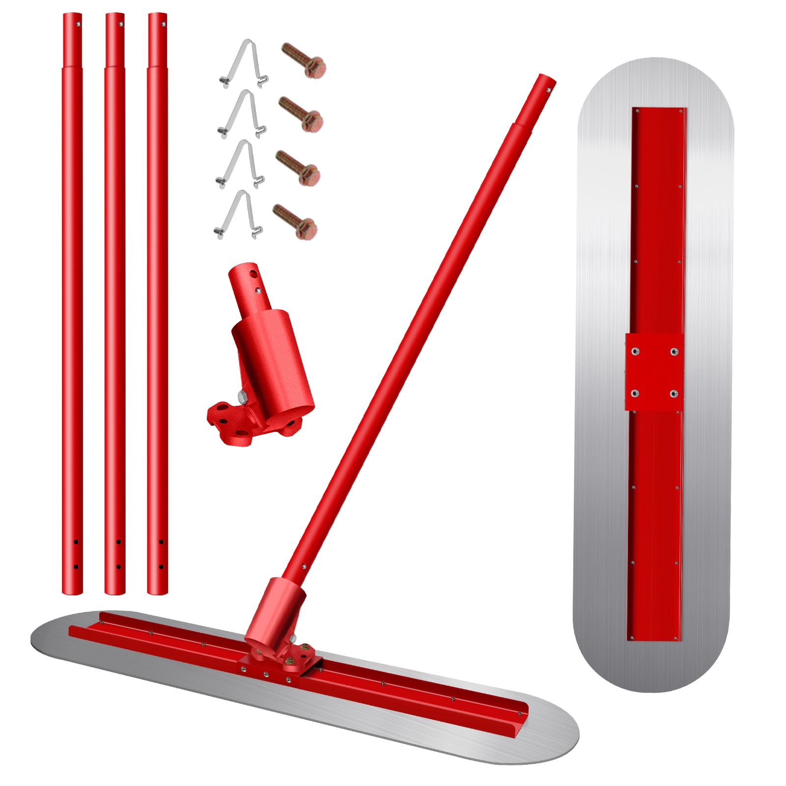 Cement Smoothing Tool, 47.2 L×11.8 W Versatile Use, Steel Powder Coated ...
