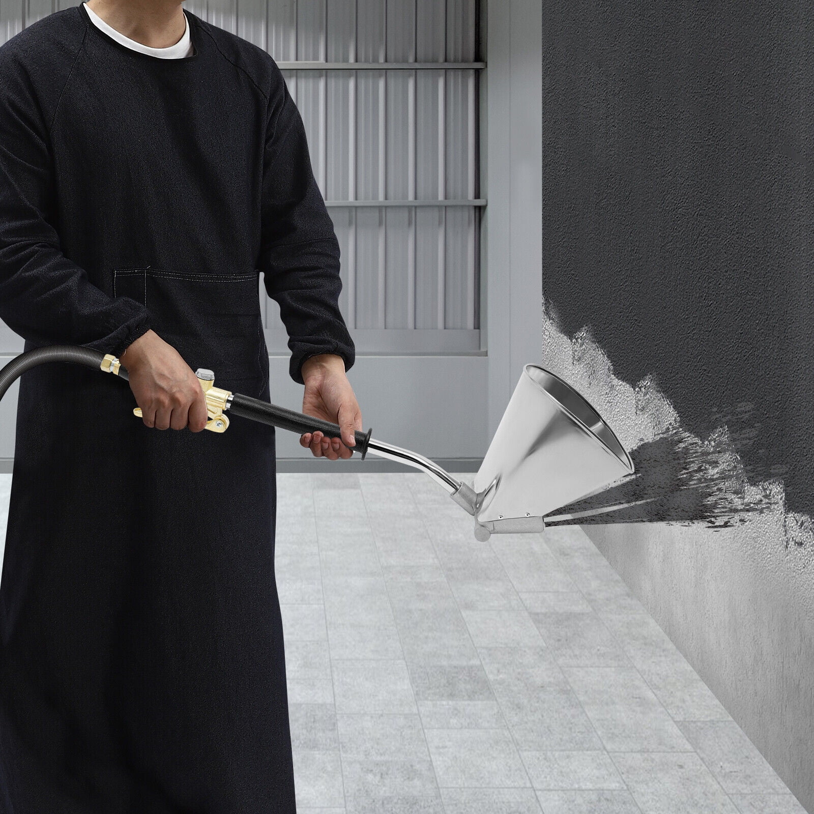 Cement Spray Gun, Cement Mortar Spray Gun 8-12bar Working Pressure ...