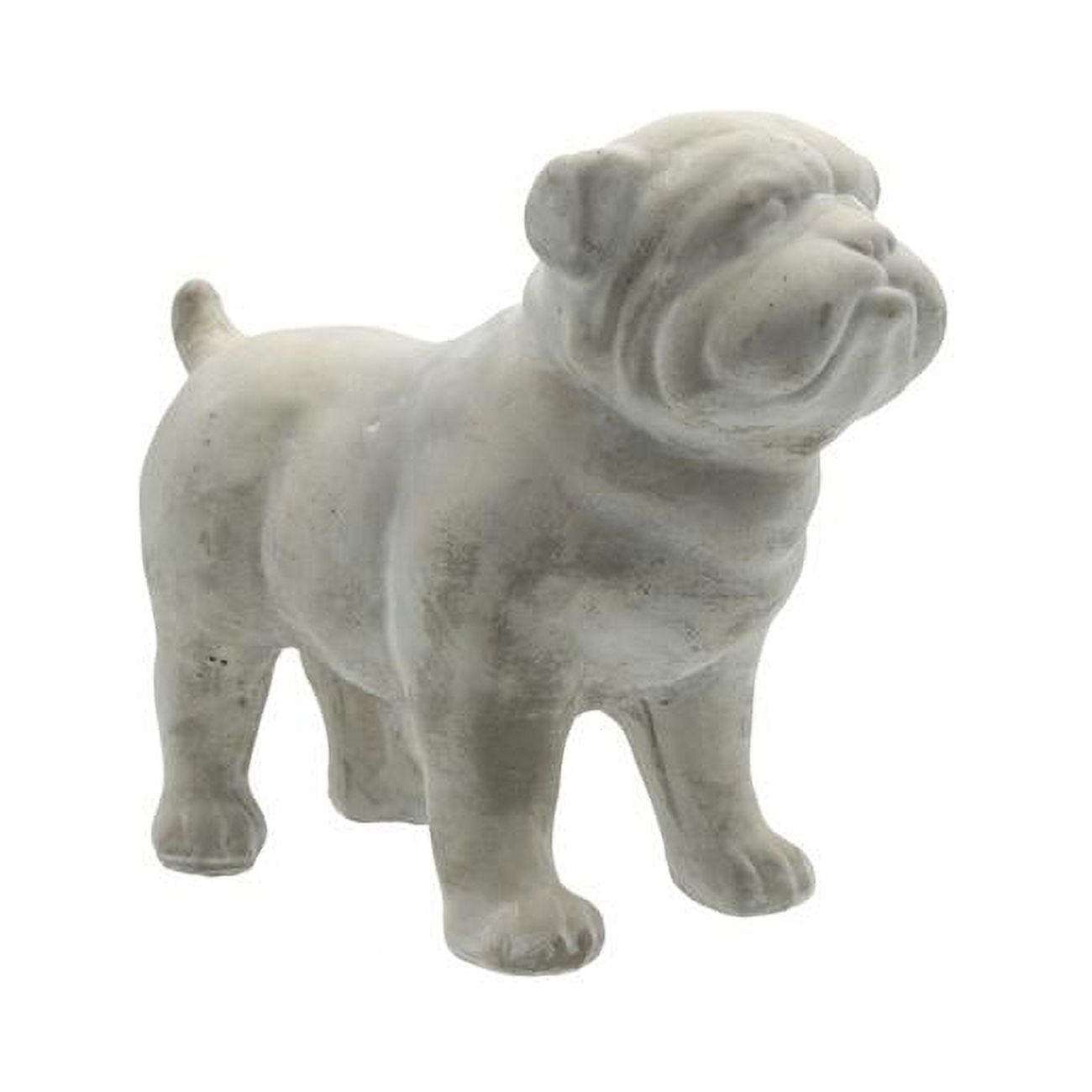 Cement Standing Bulldog Statue, Washed Gray - Walmart.com