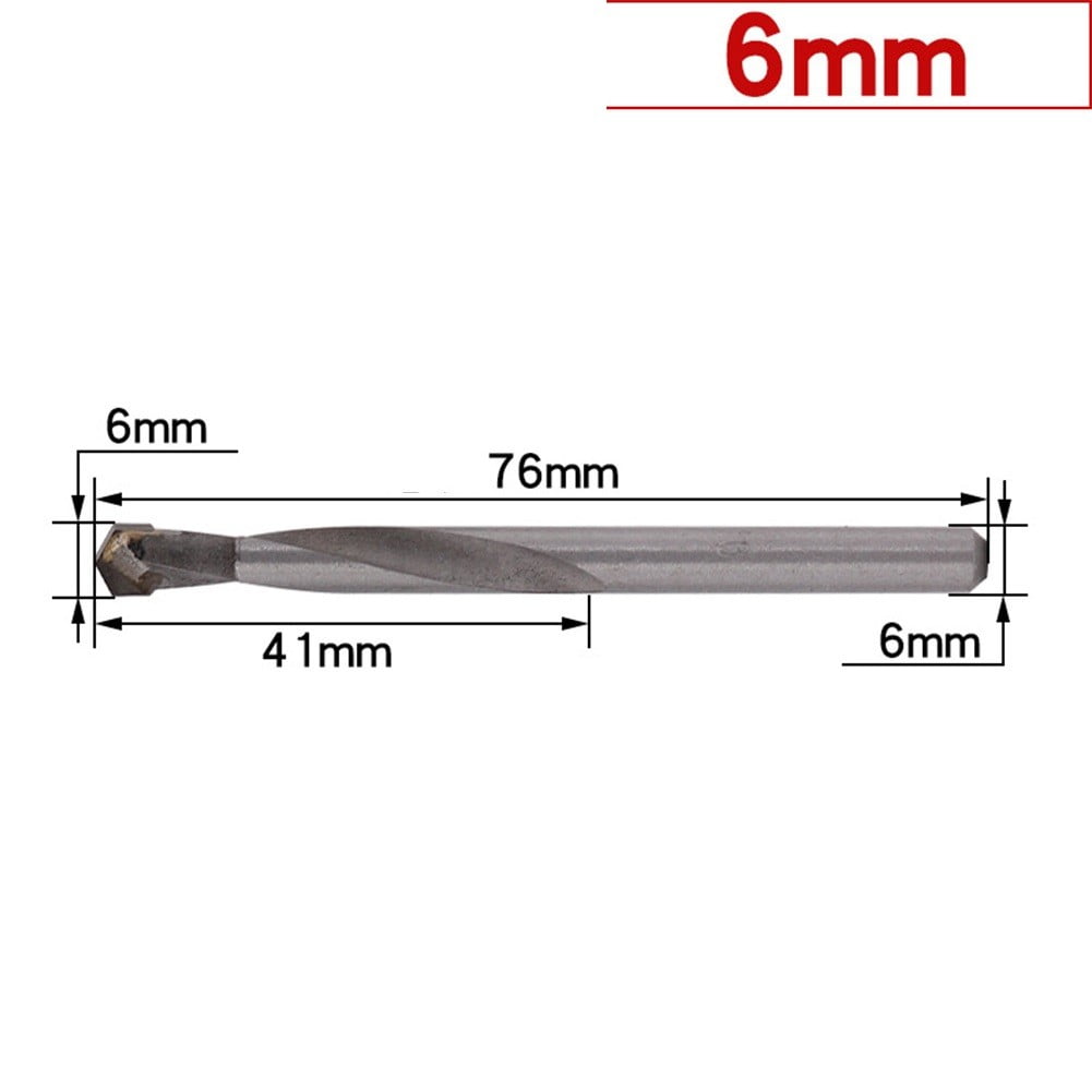Cemented Carbide Drill Bits Round Shank Spiral Groove 3-10MM For Wood ...